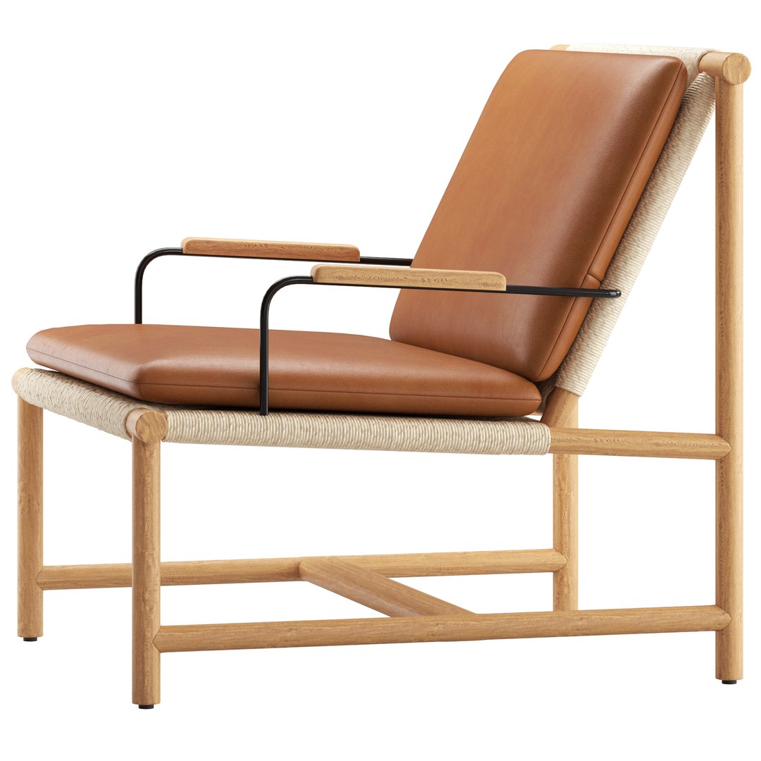 CB2 Anacapa Lounge Chair 3D model - TurboSquid 2165472