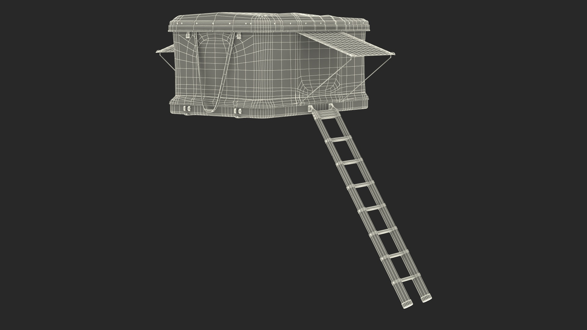 Hardshell Roof Top Tent Thule Basin Unfolded 3D Model - TurboSquid 2206588