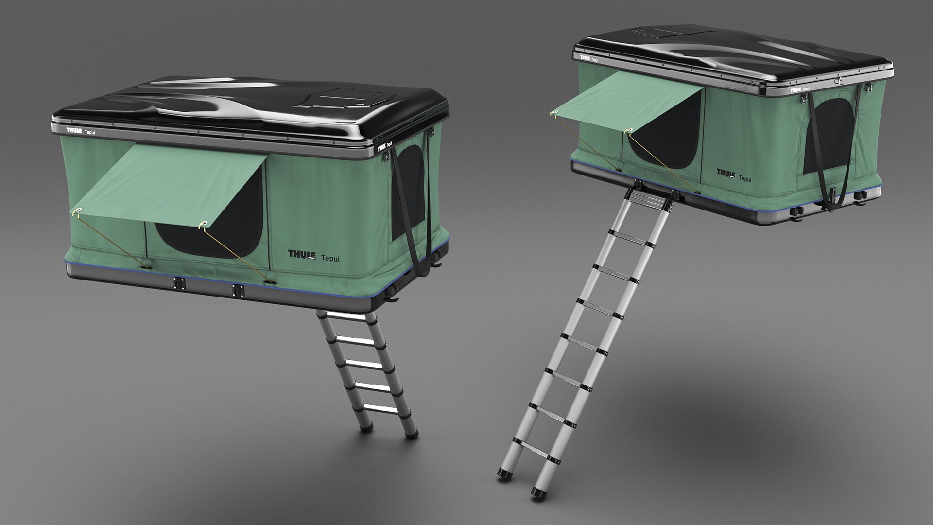 Hardshell Roof Top Tent Thule Basin Unfolded 3D Model - TurboSquid 2206588