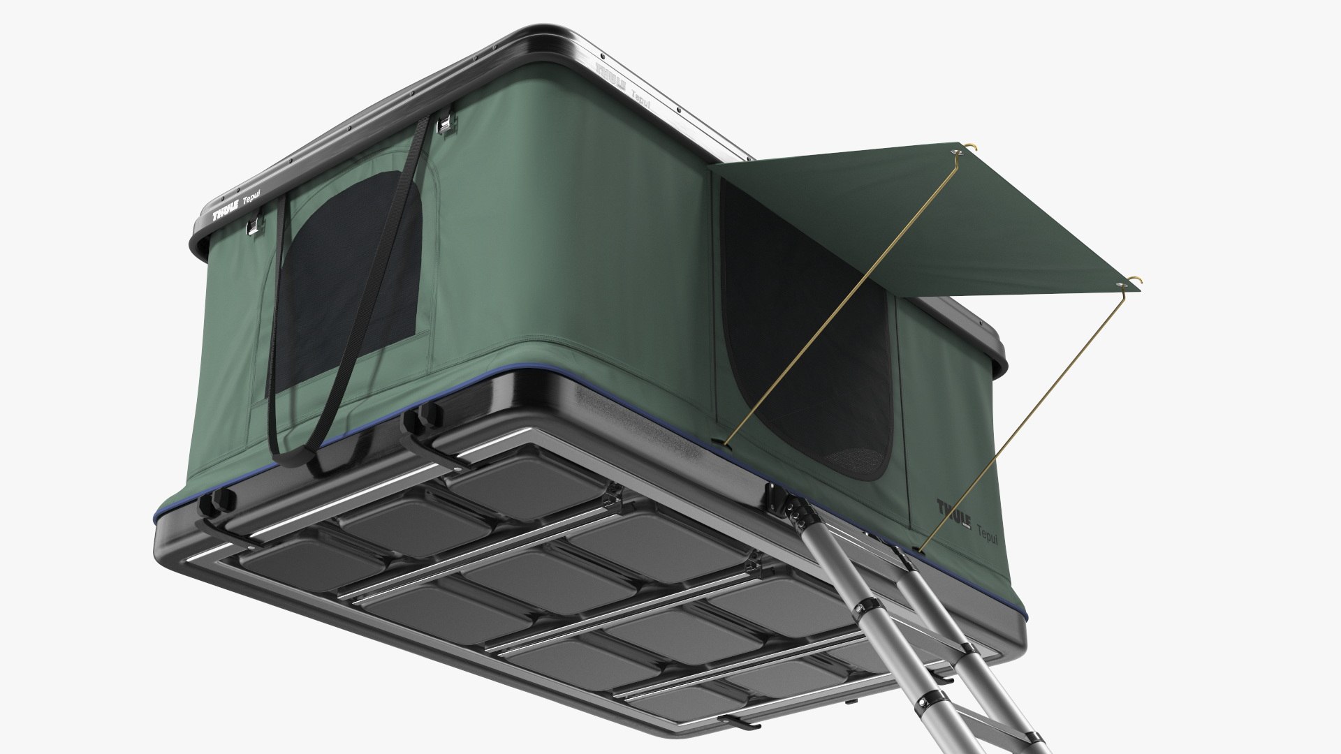 Hardshell Roof Top Tent Thule Basin Unfolded 3D Model - TurboSquid 2206588