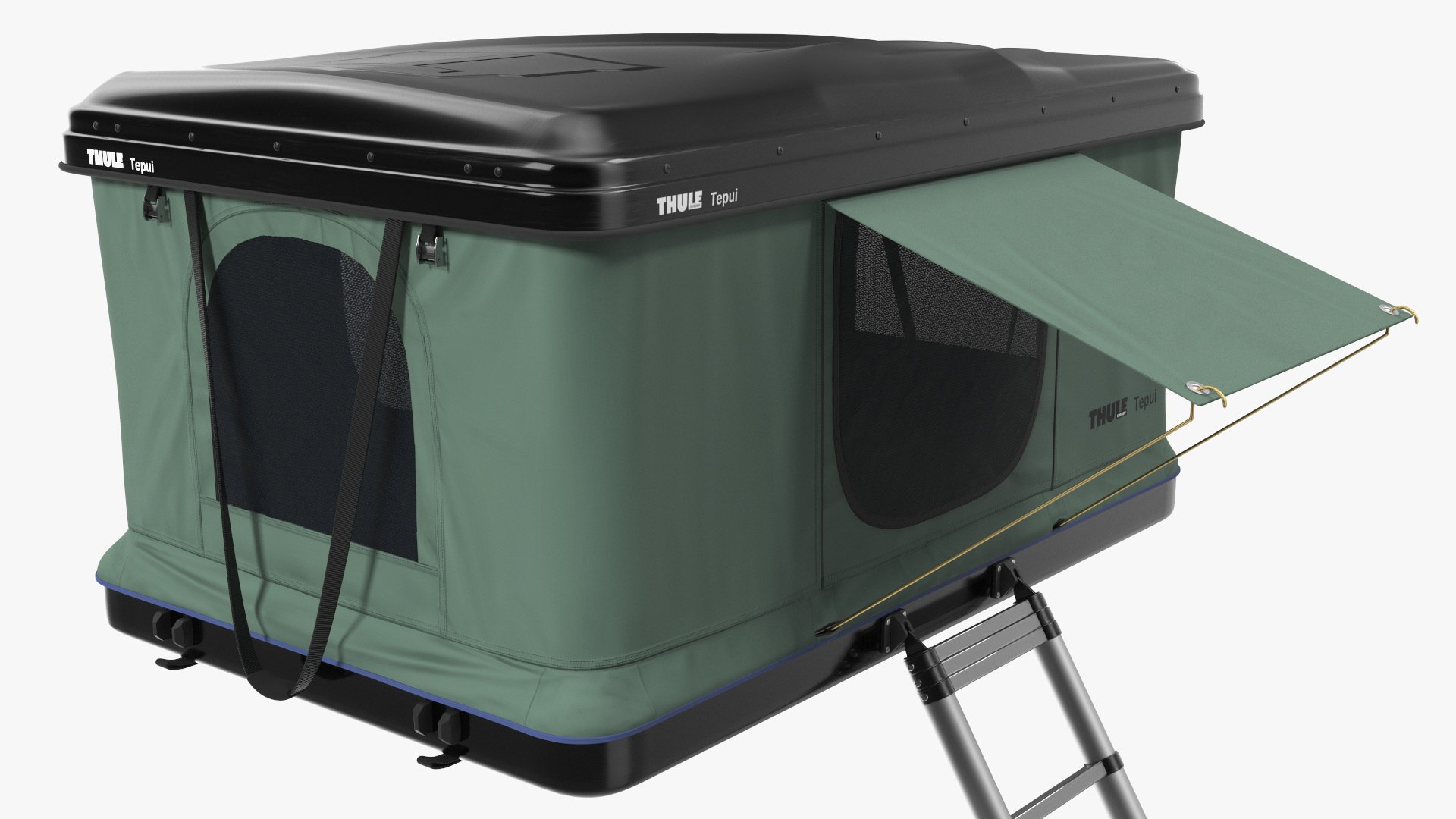 Hardshell Roof Top Tent Thule Basin Unfolded 3D Model - TurboSquid 2206588