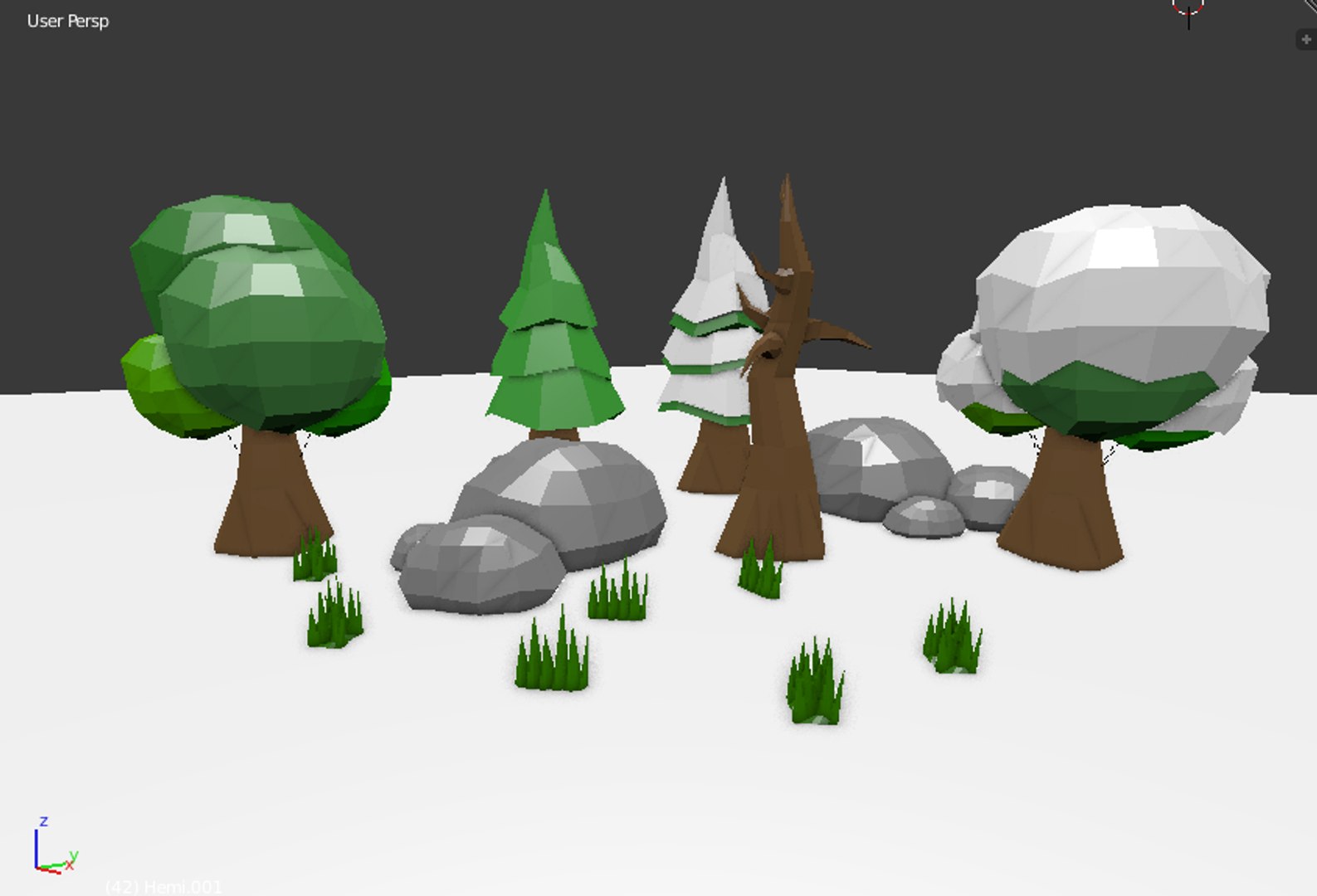 3D pack polly trees - TurboSquid 1362061