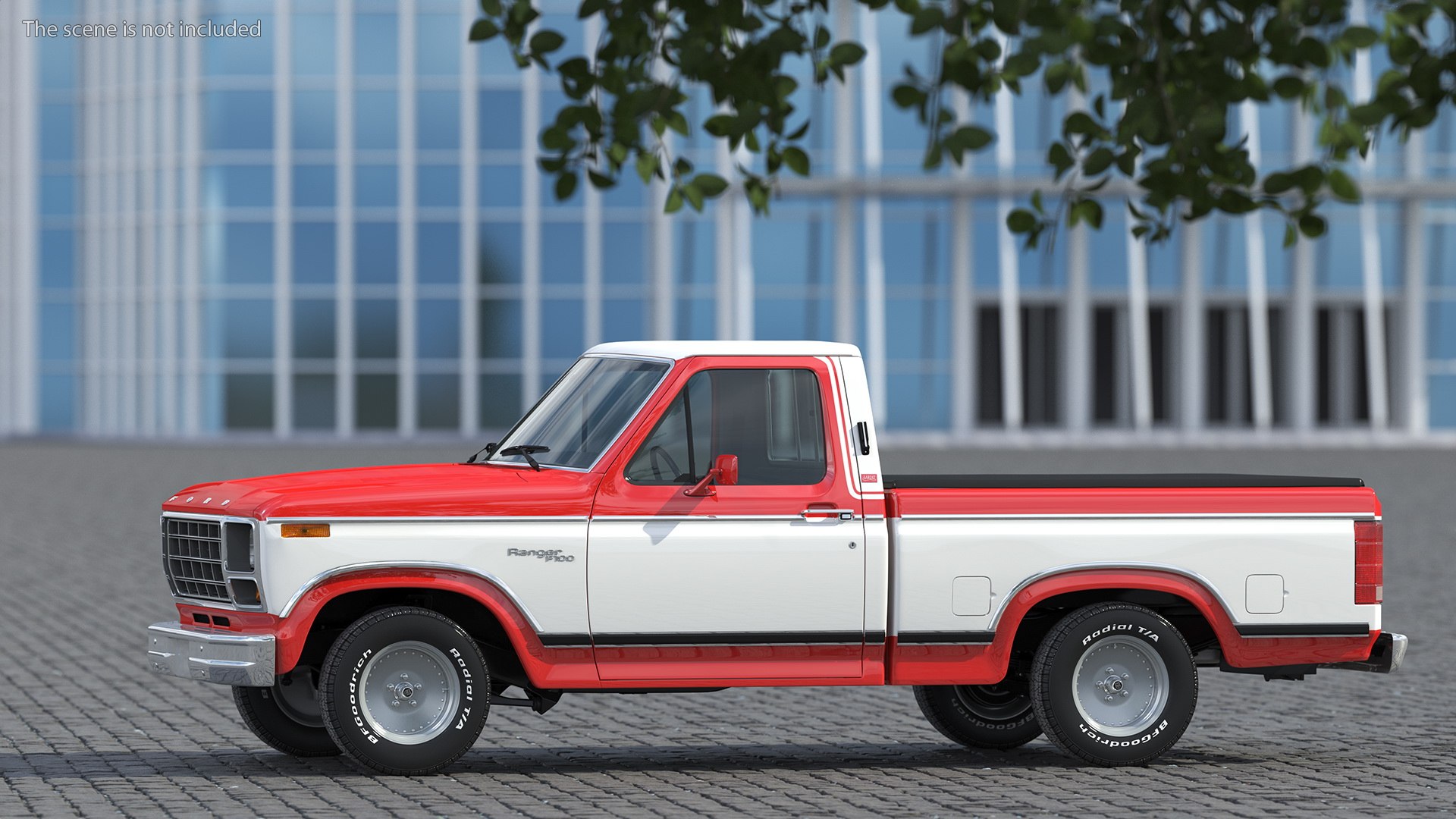 Ford F Series Ranger 1980 Pickup Truck Red Rigged 3D - TurboSquid 1846615