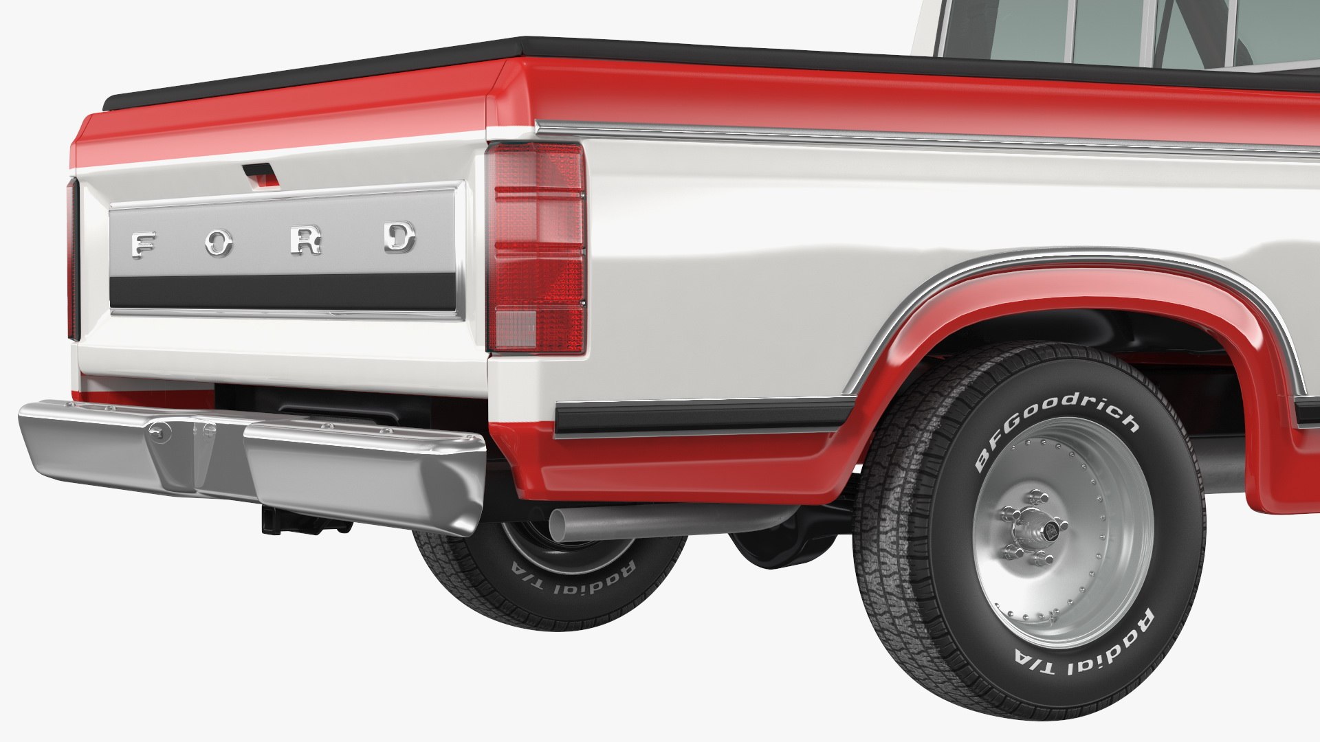 Ford F Series Ranger 1980 Pickup Truck Red Rigged 3D - TurboSquid 1846615