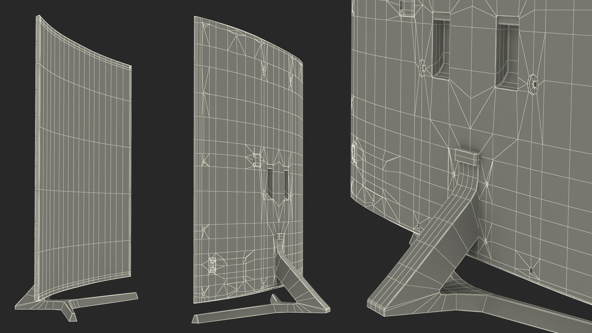 3D Model Curved LED TV - TurboSquid 2245920