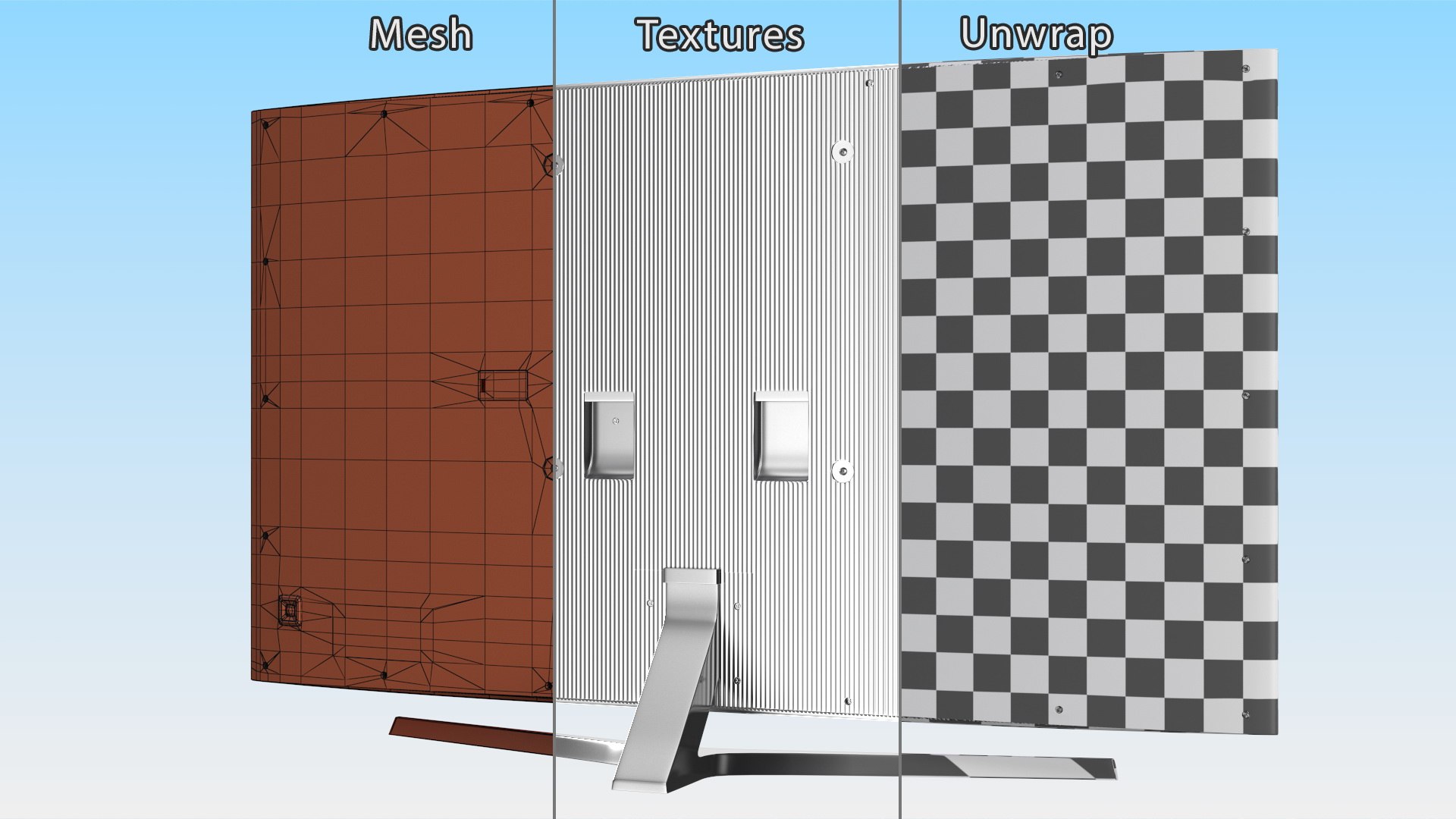 3D Model Curved LED TV - TurboSquid 2245920