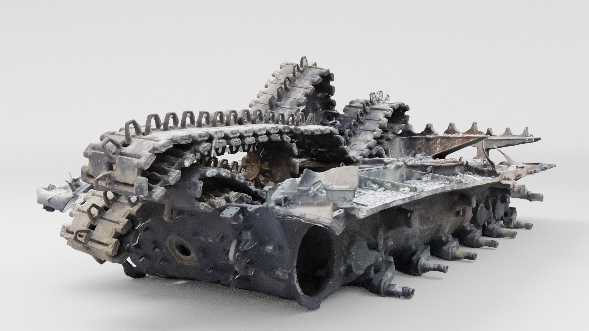 3D Model Remains Of Russian TZM-T TELloader For TOS-1A Heavy ...