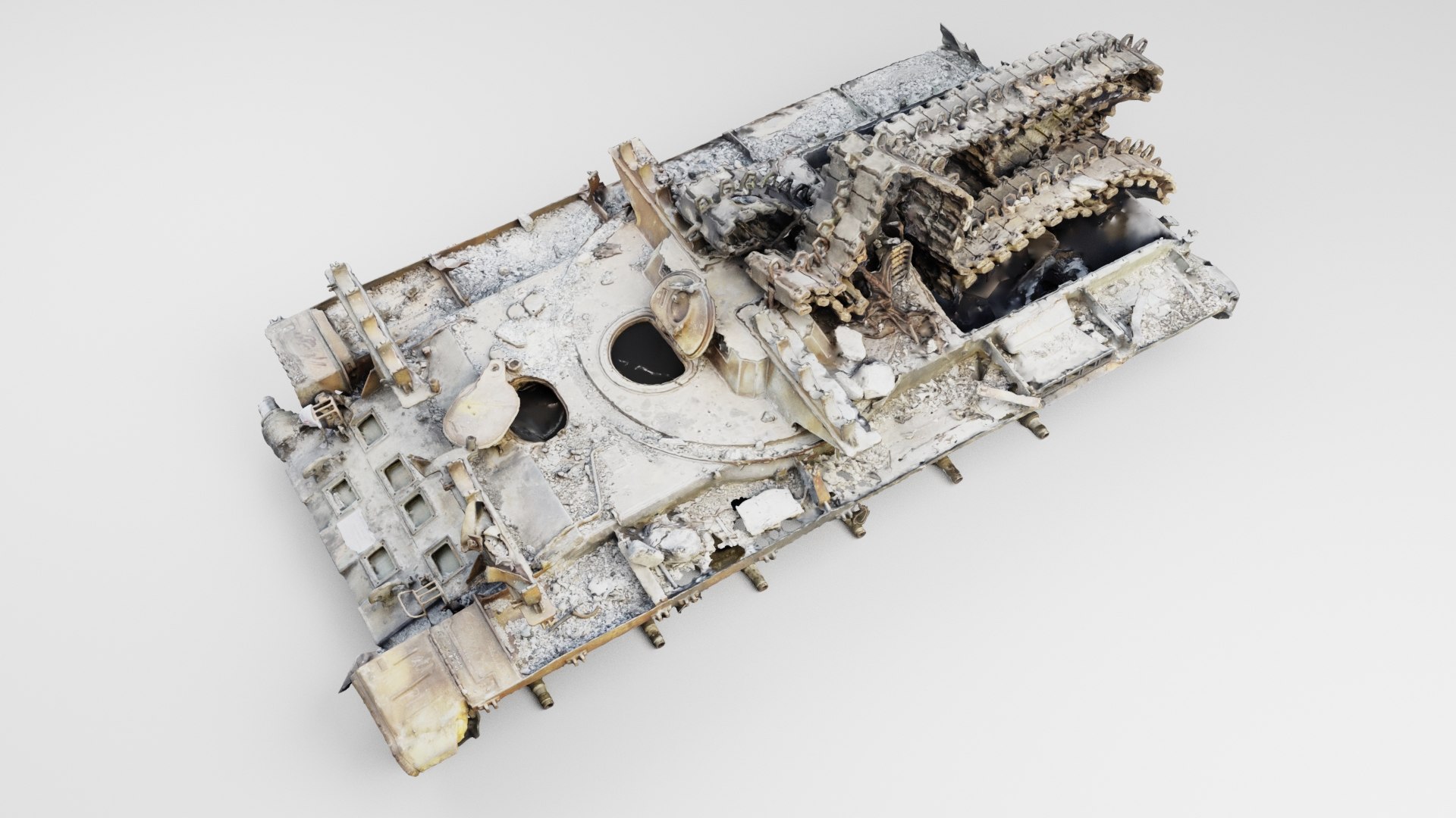 3D Model Remains Of Russian TZM-T TELloader For TOS-1A Heavy ...