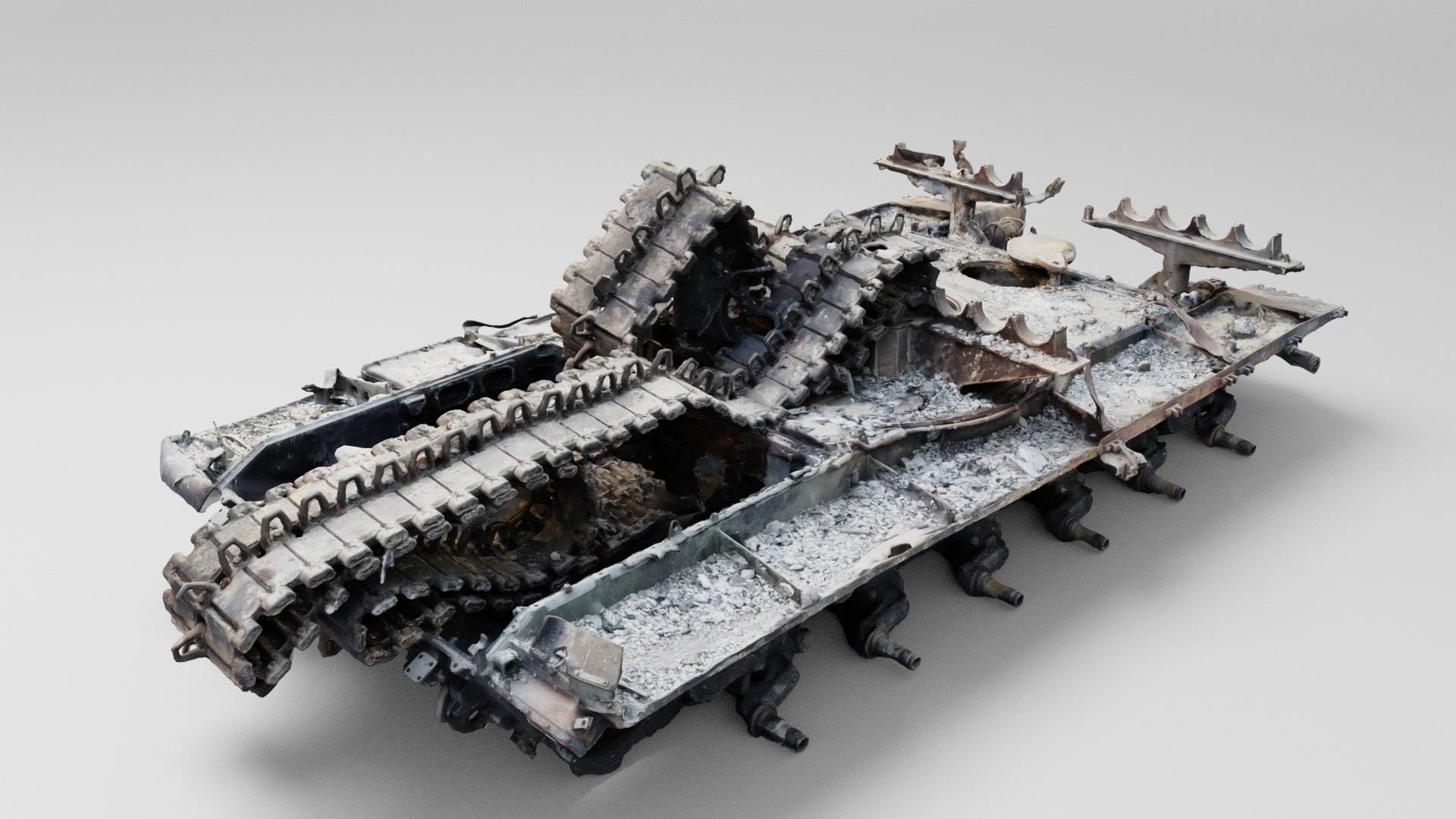 3D Model Remains Of Russian TZM-T TELloader For TOS-1A Heavy ...