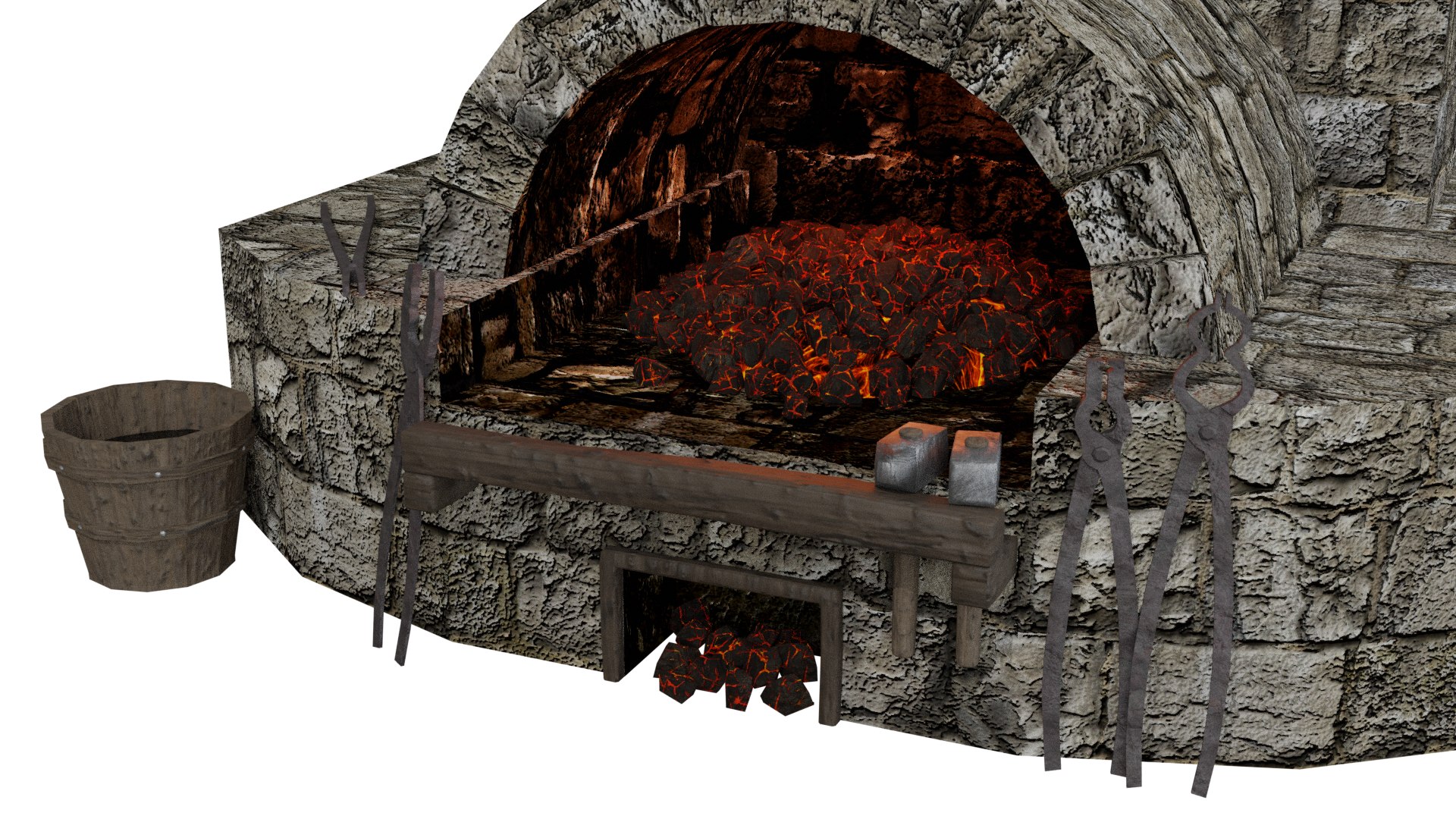 Blacksmith Forge 3D - TurboSquid 1533914