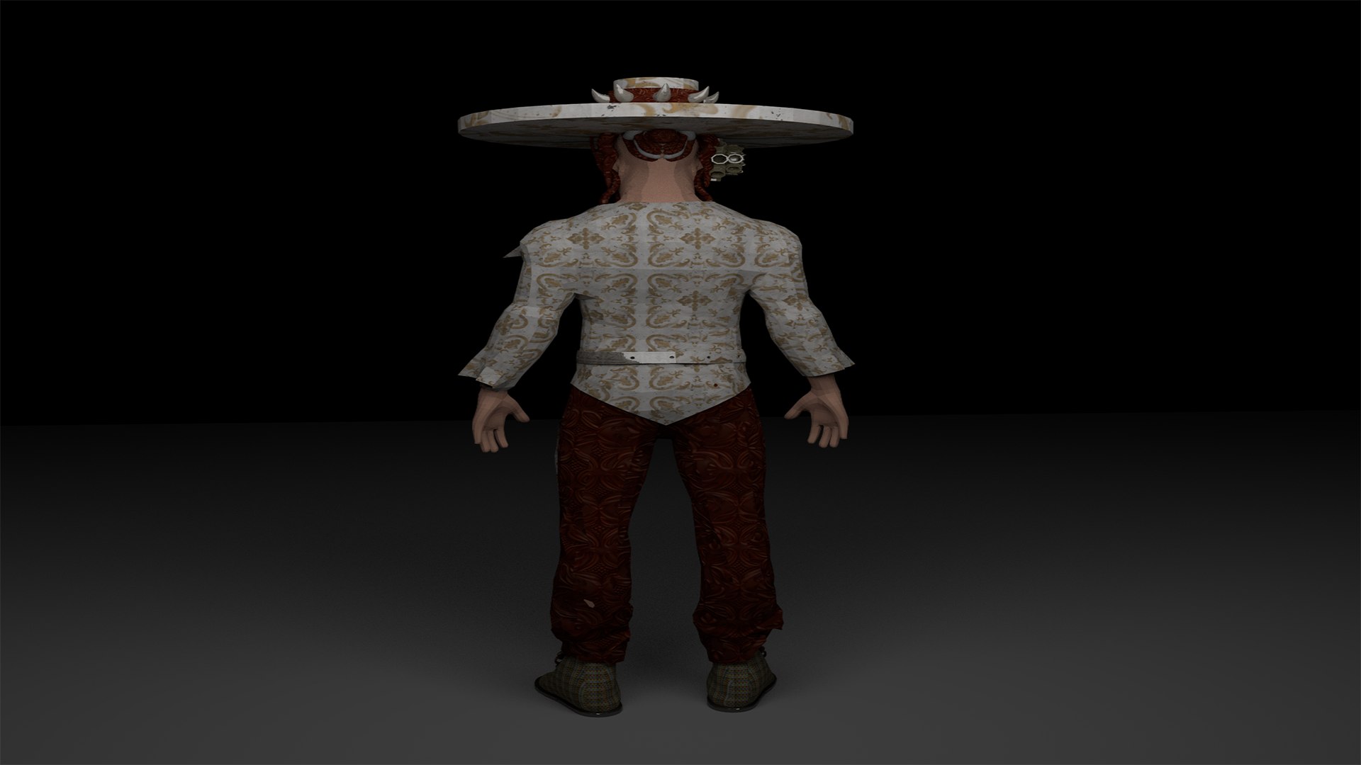 3D Cowboy Low Poly - TurboSquid 2289778