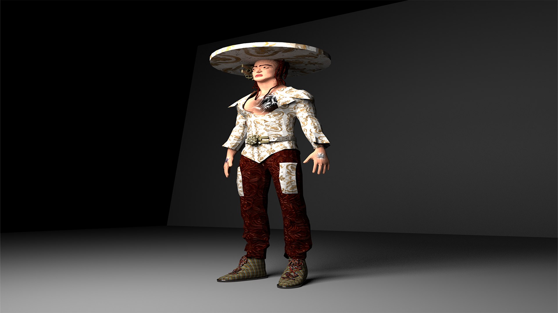 3D Cowboy Low Poly - TurboSquid 2289778
