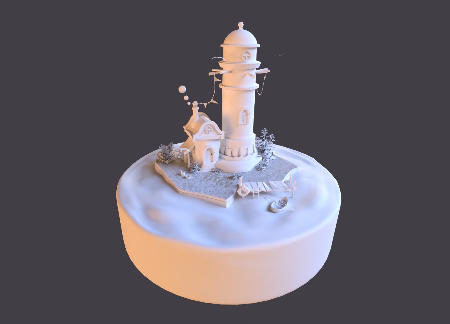 LightHouse Diorama Blender3D Lowpoly Low-poly 3D Model 3D - TurboSquid 1934989