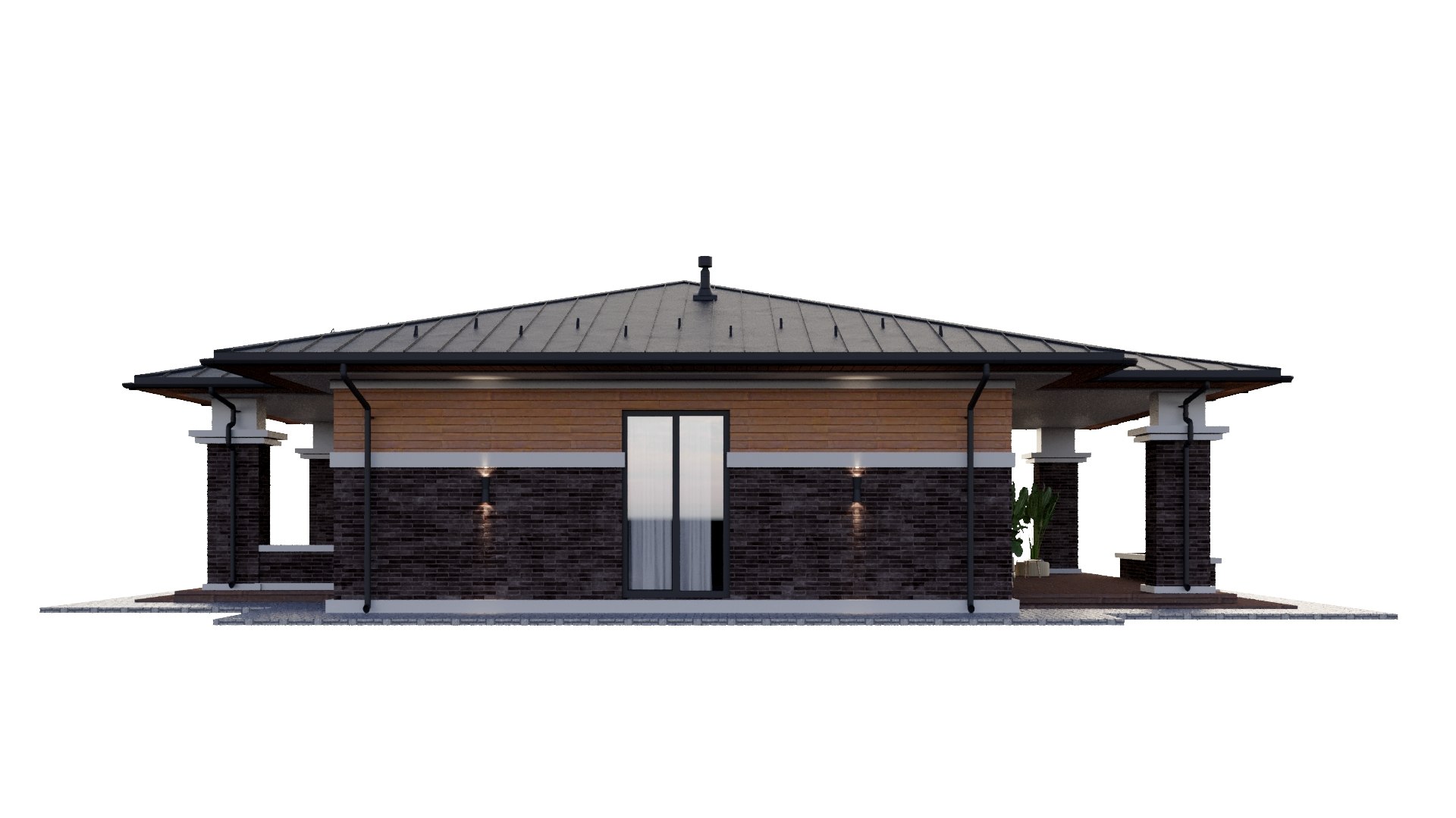 Modern Cottage House 2 Model - TurboSquid 2055615