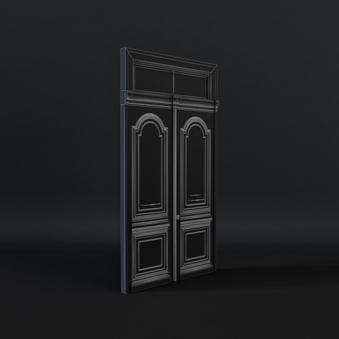 3d Panel Door Model