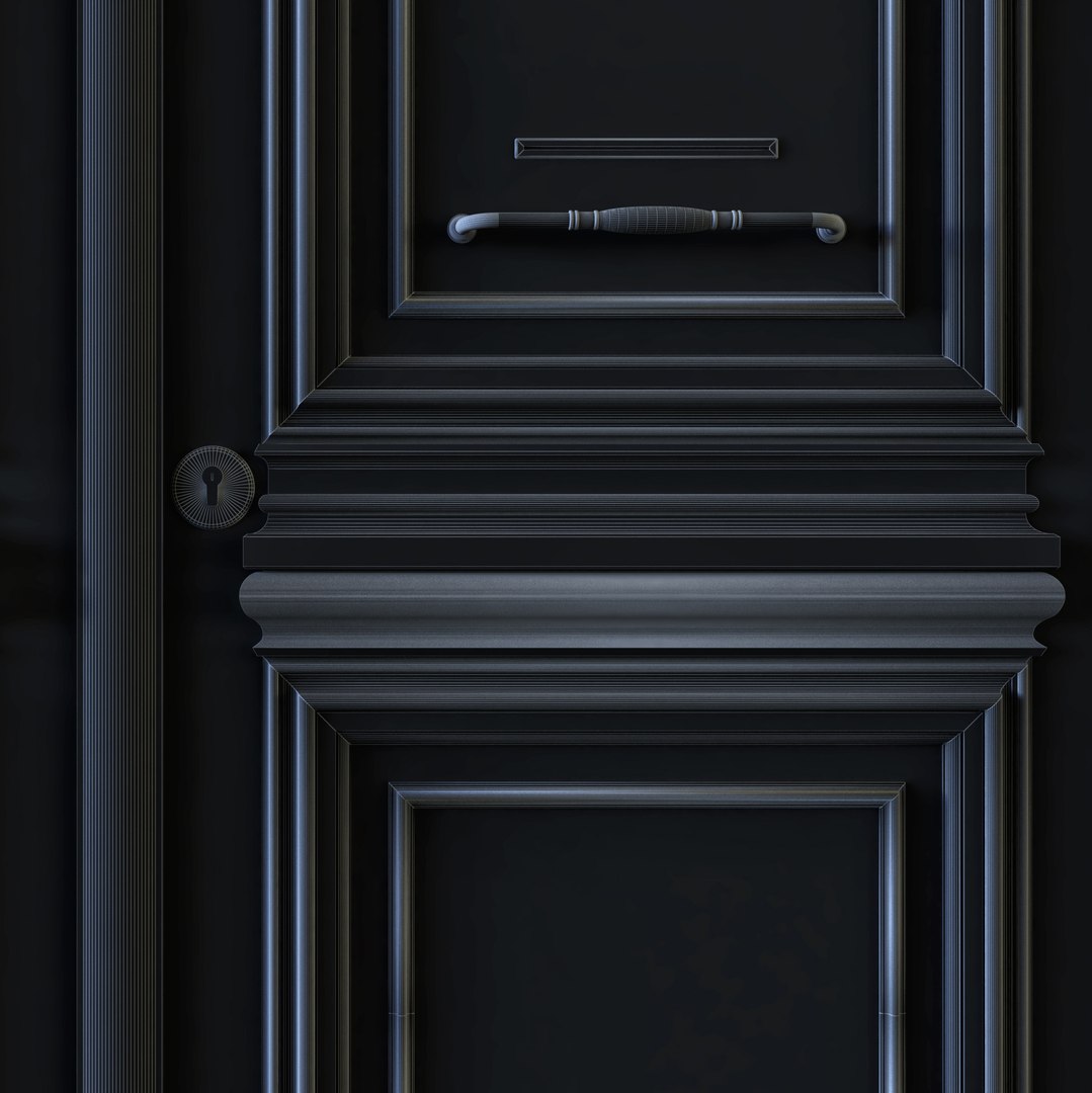 3d Panel Door Model