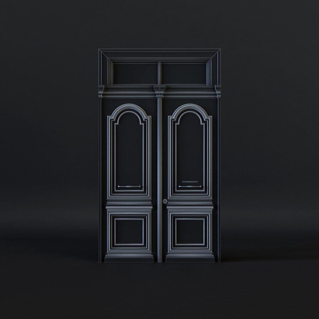 3d Panel Door Model