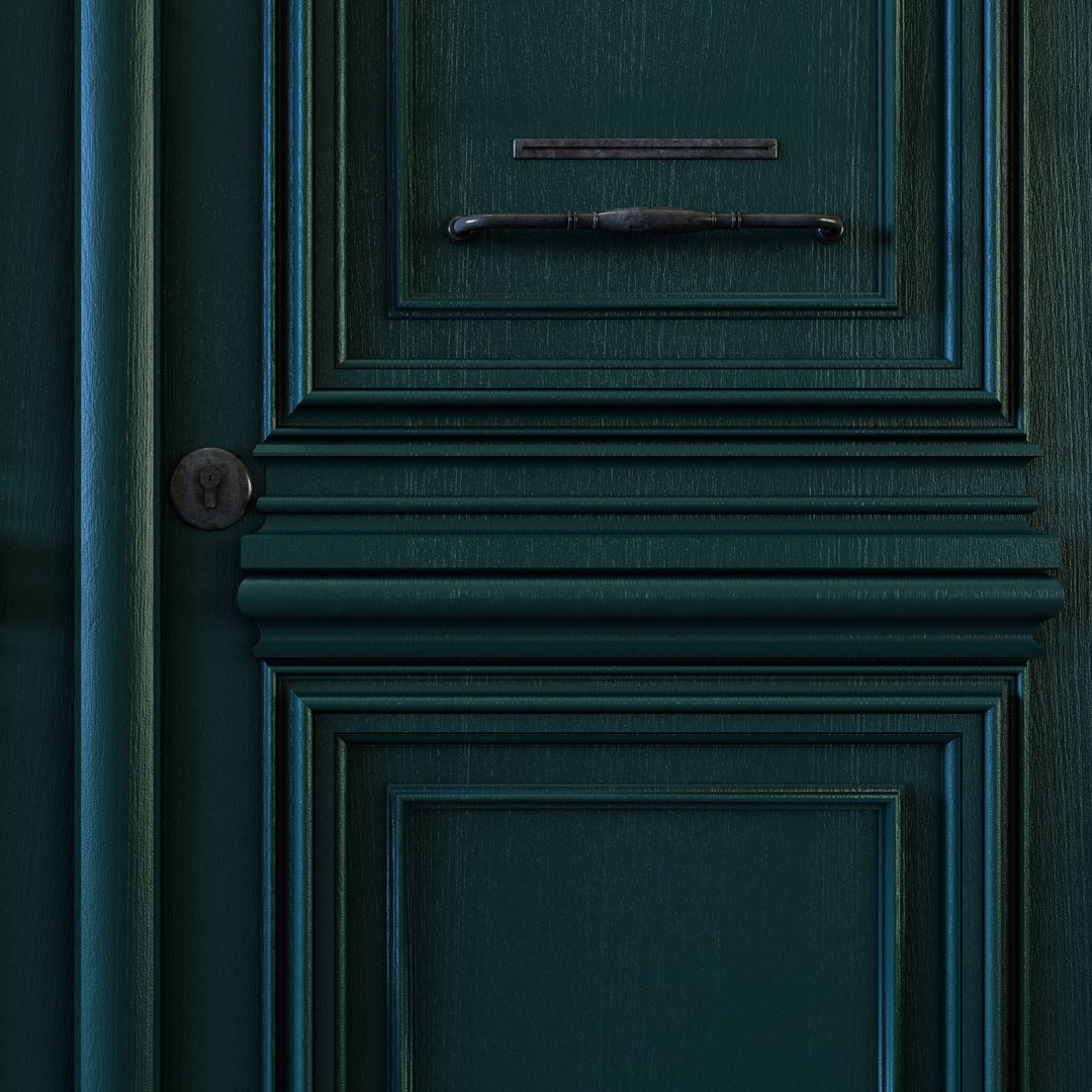 3d Panel Door Model