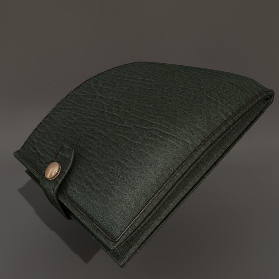 3d Model Leather Wallet