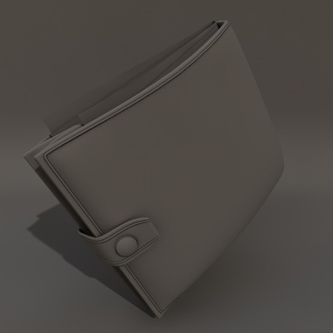3d Model Leather Wallet