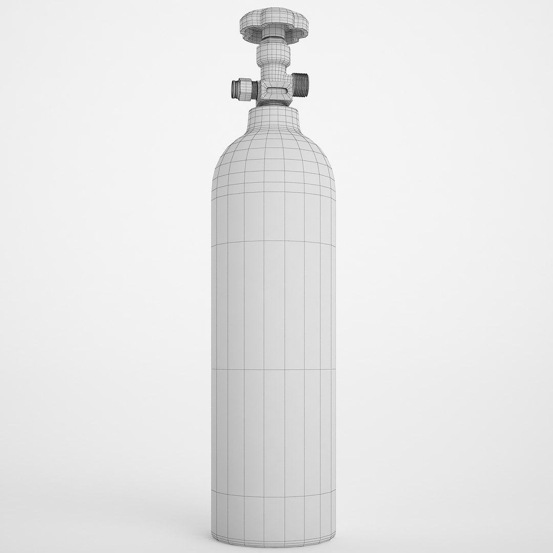 3D Oxygen Gas Cylinder Model - TurboSquid 1670231