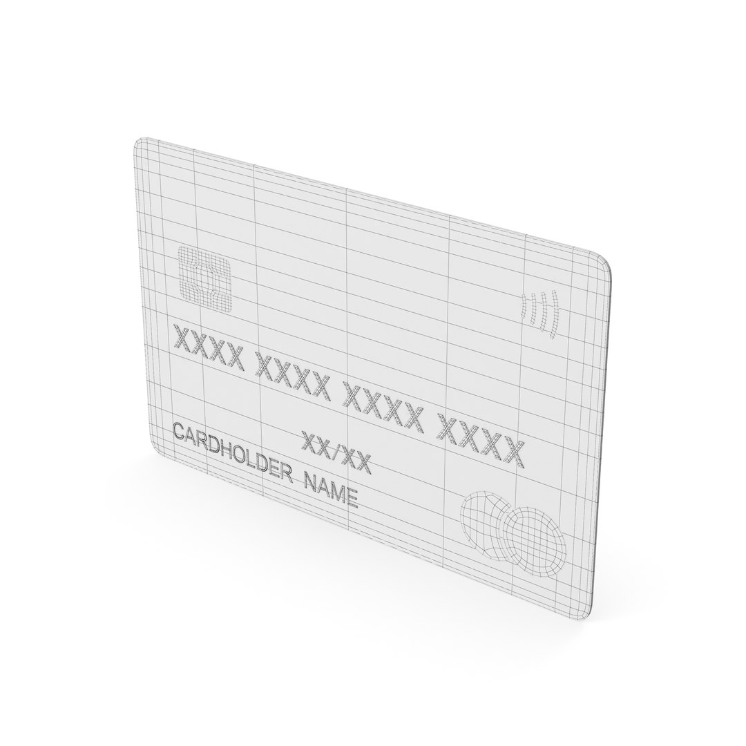 3D Model Credit Bank Card - TurboSquid 2250374