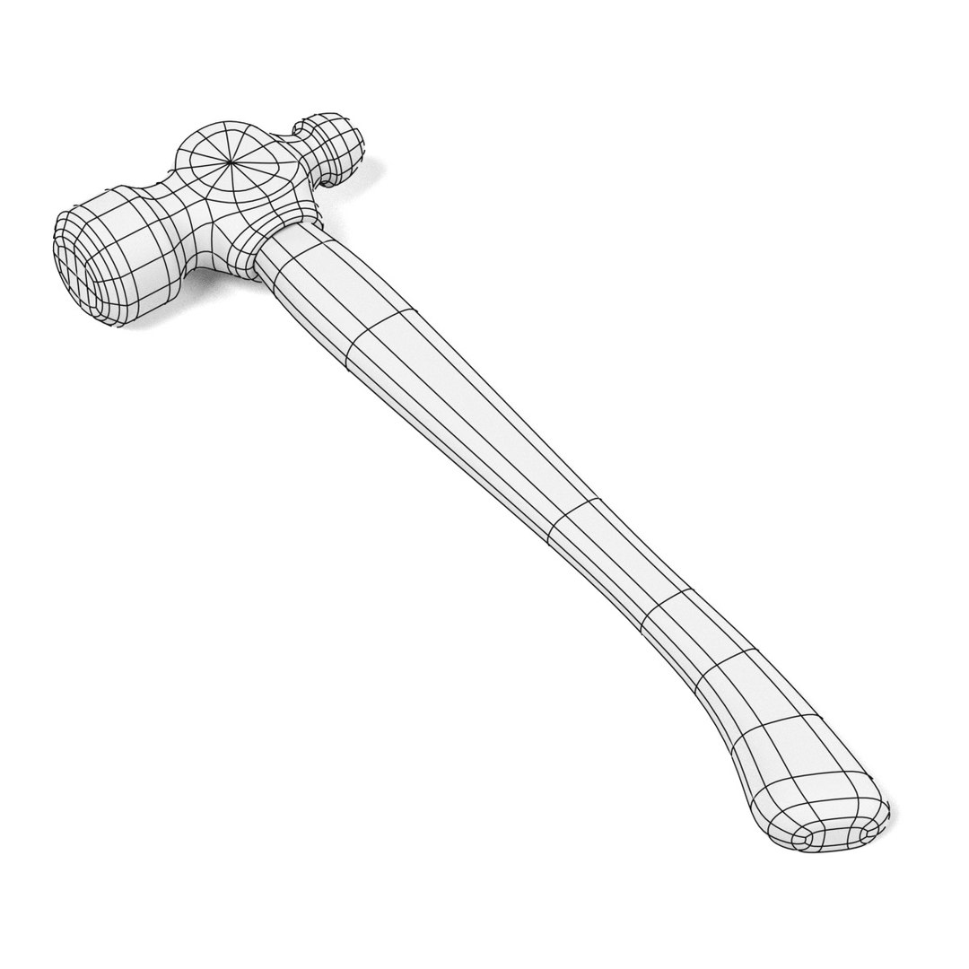 3d rusty hammer model