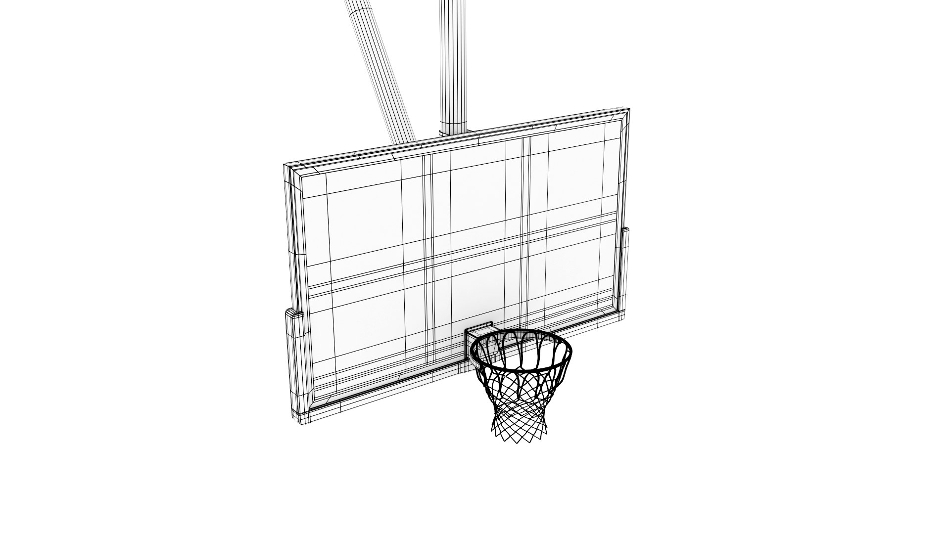 Basketball Backboard 3 3D - TurboSquid 2394635