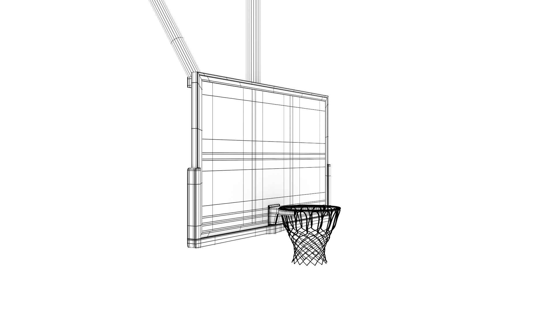Basketball Backboard 3 3D - TurboSquid 2394635