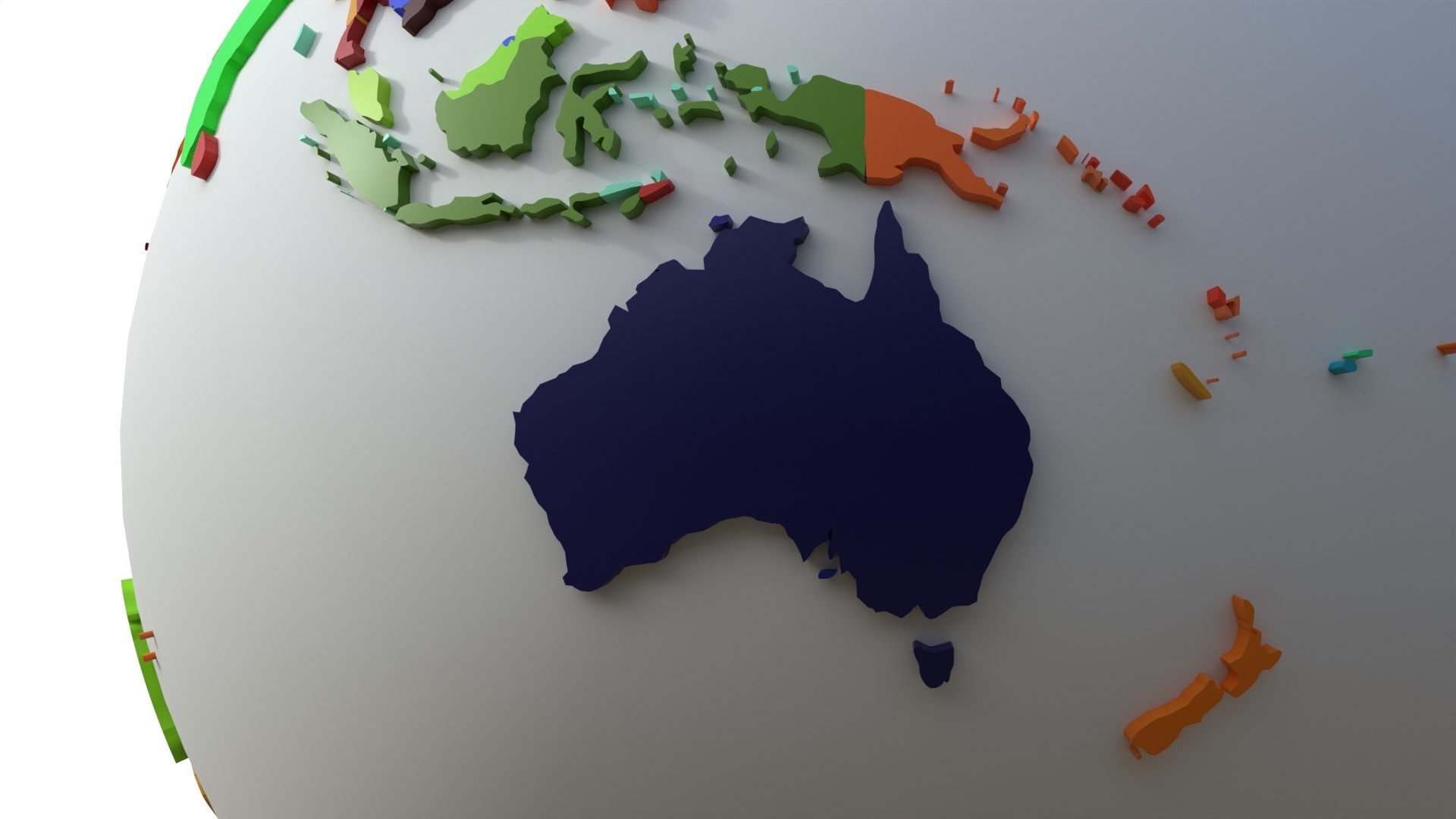 3D Model Countries 3D Globe - TurboSquid 2347333