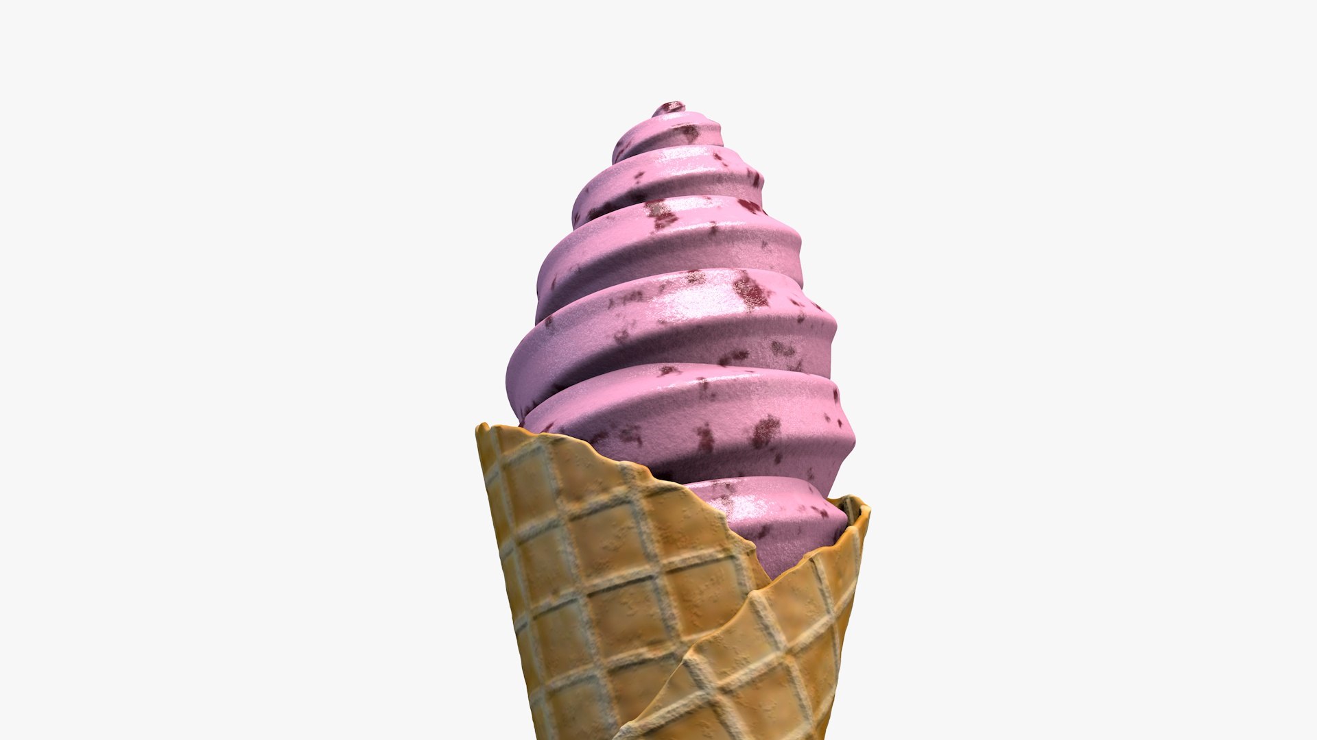 3D Ice Cream Cone Model - TurboSquid 2065346