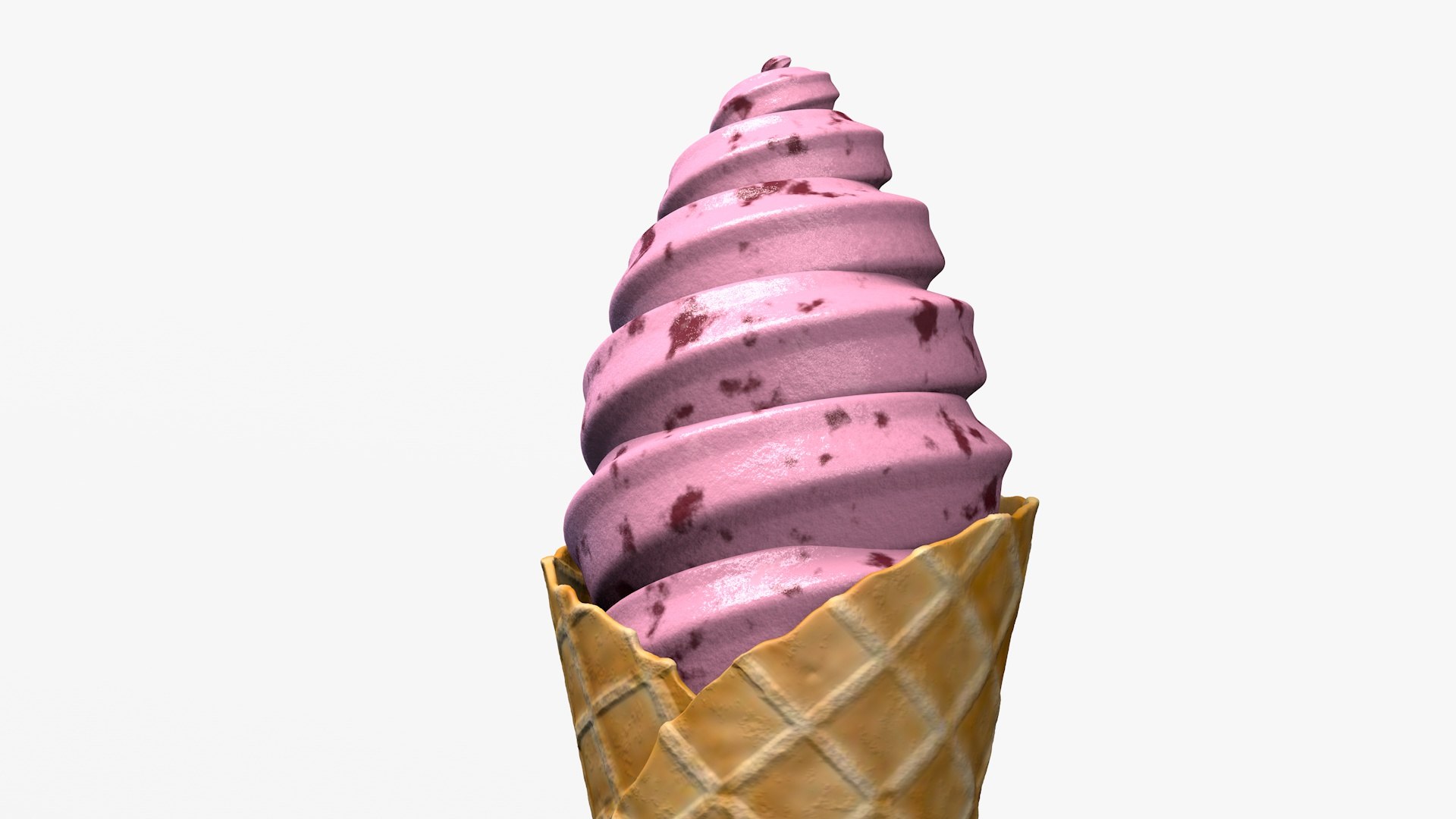3D Ice Cream Cone Model - TurboSquid 2065346