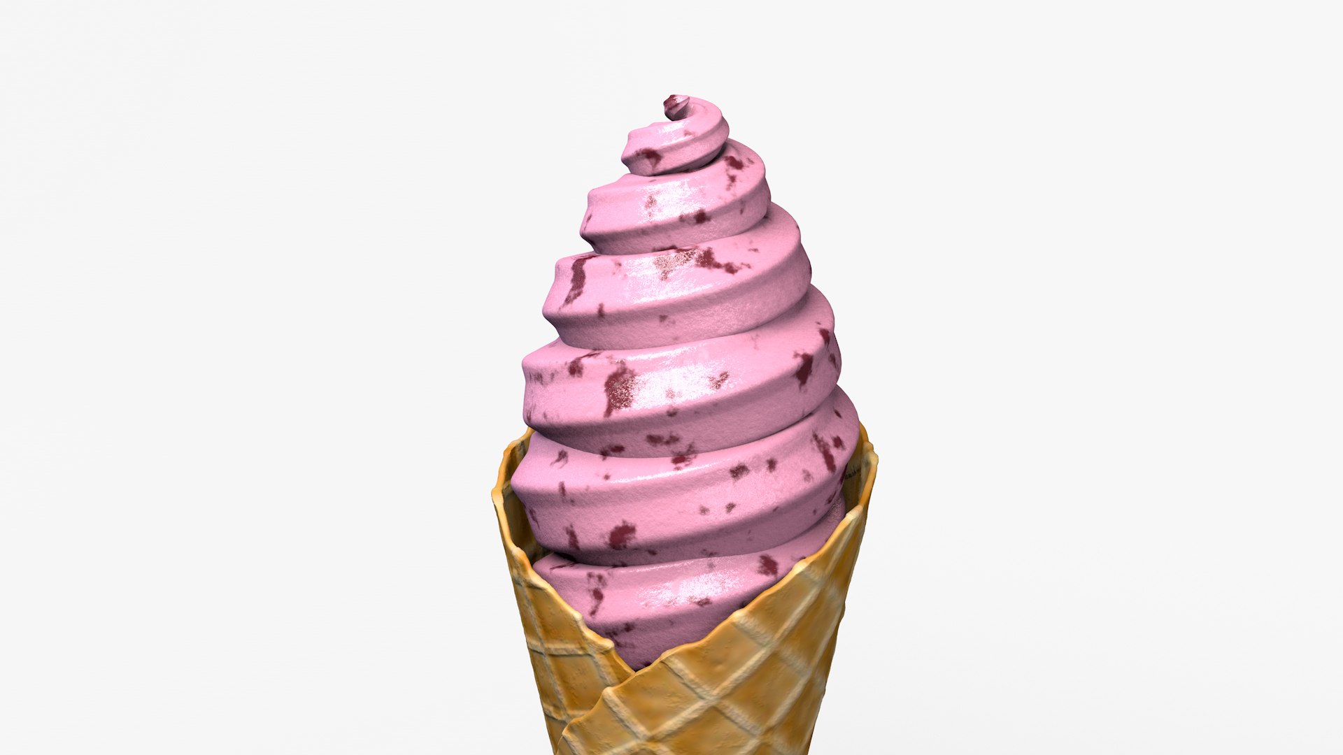 3D Ice Cream Cone Model - TurboSquid 2065346