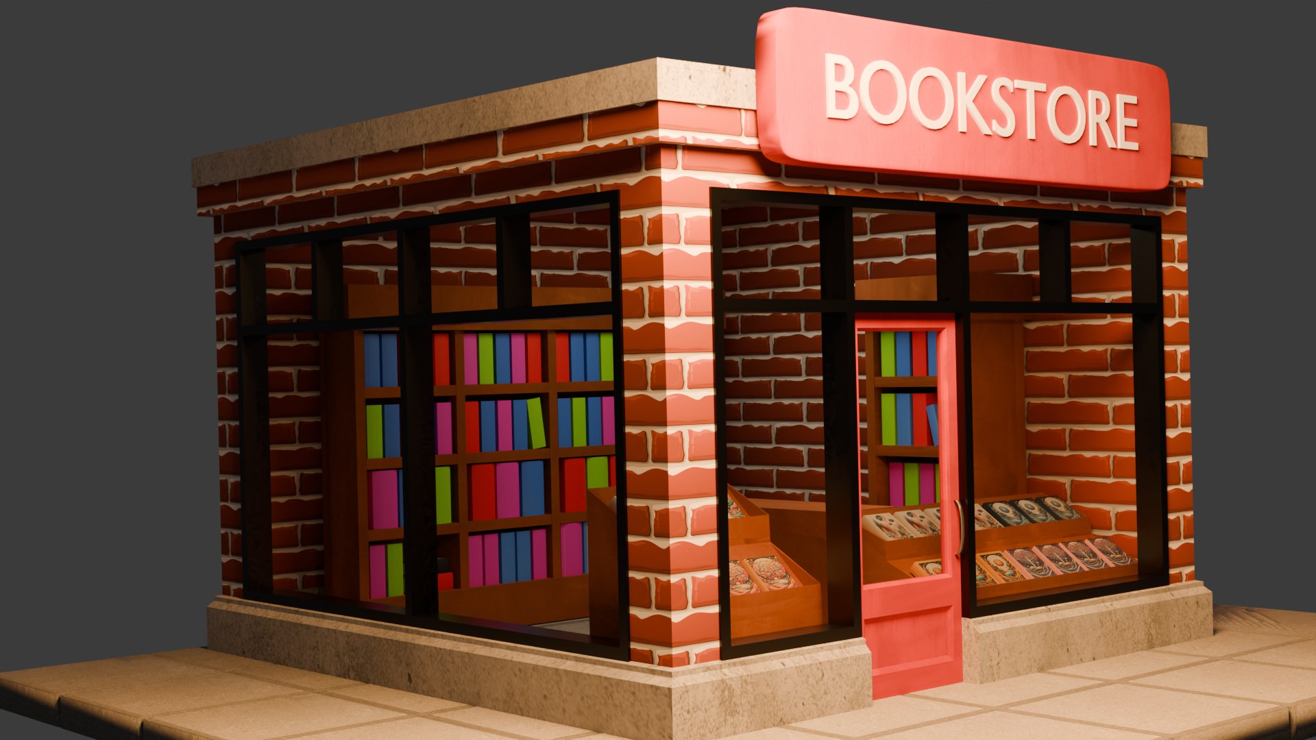 Book Store 3D - TurboSquid 2288669