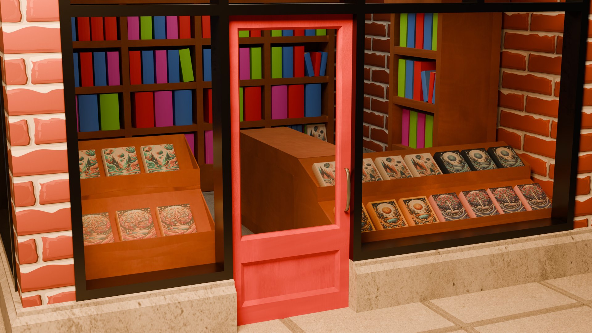Book Store 3D - TurboSquid 2288669