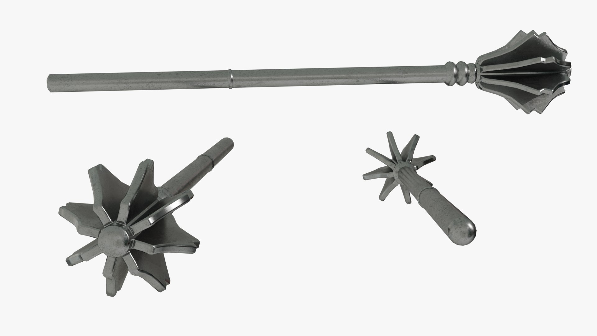 Heavy Flanged Mace 3D Model - TurboSquid 2075171