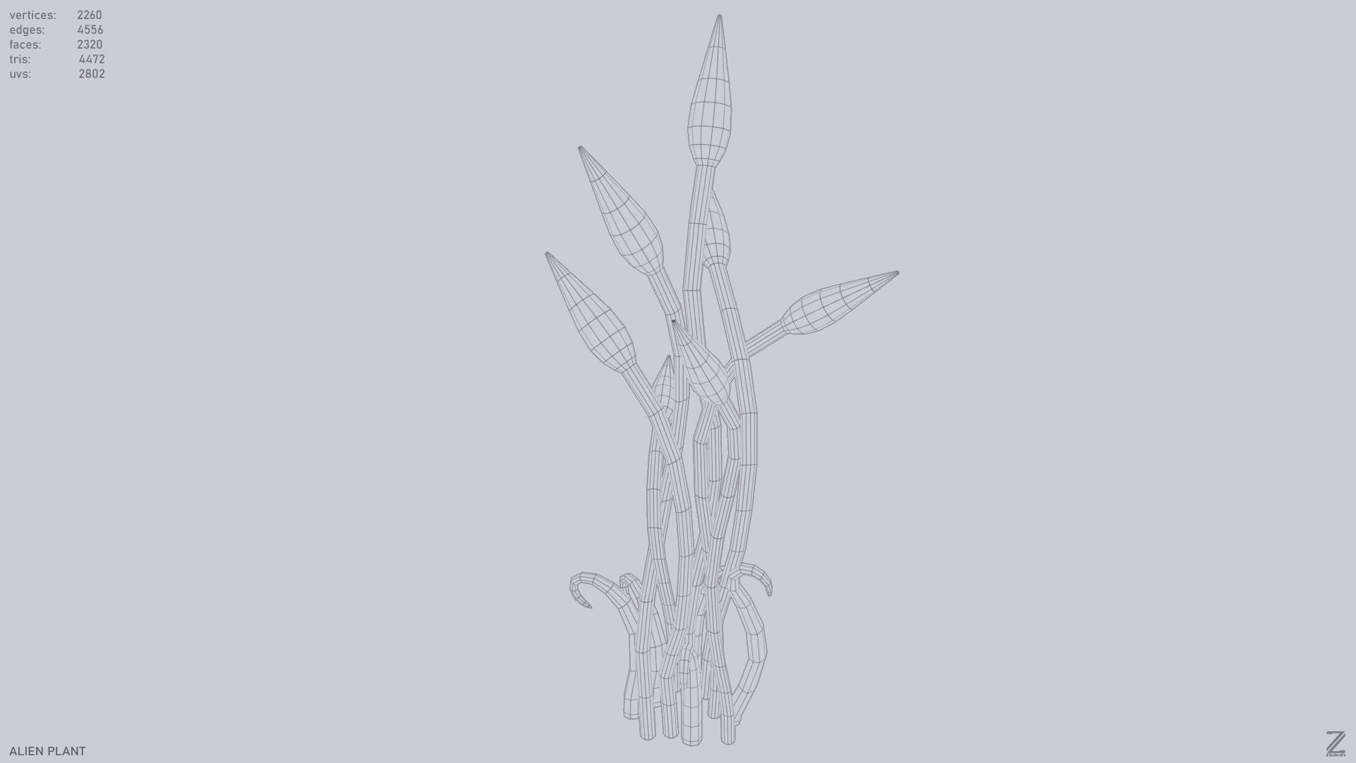 Alien Plant Collection 3D Model - TurboSquid 2234311