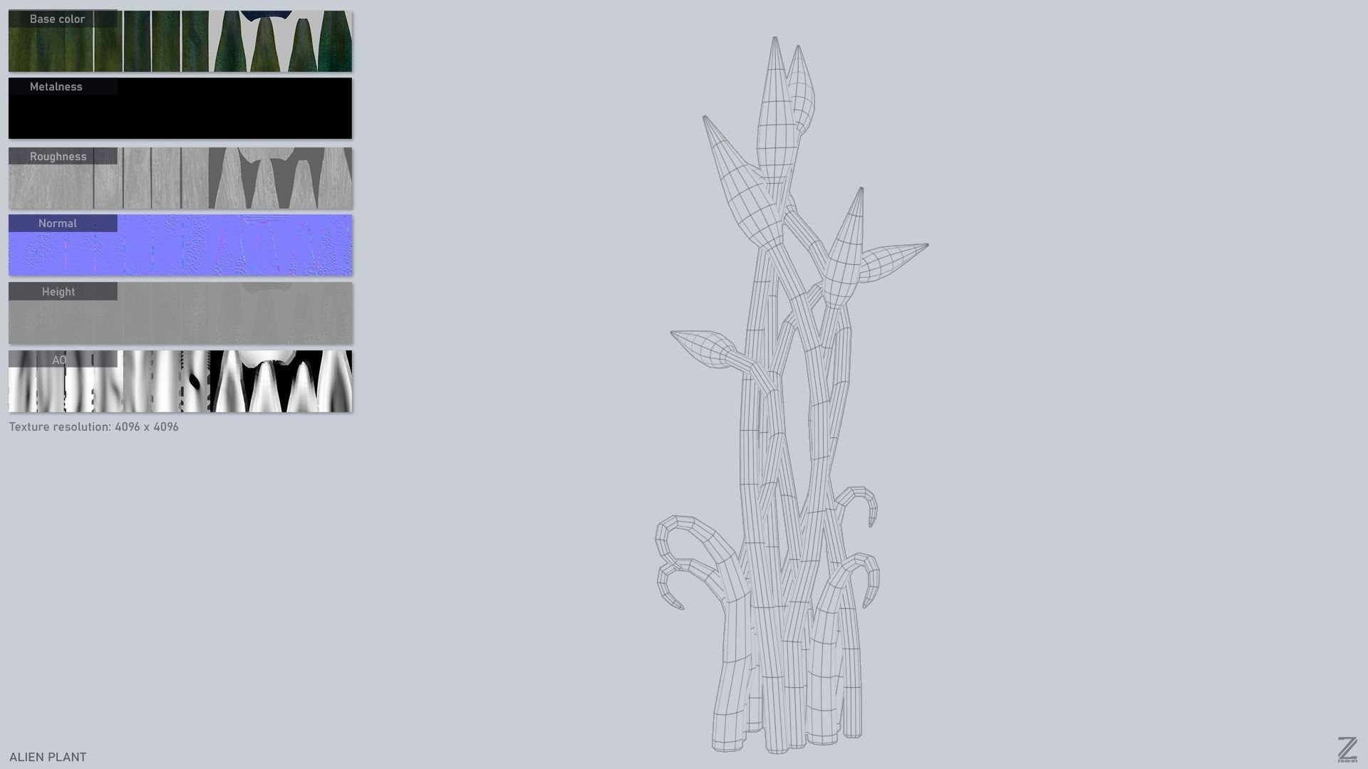 Alien Plant Collection 3D Model - TurboSquid 2234311