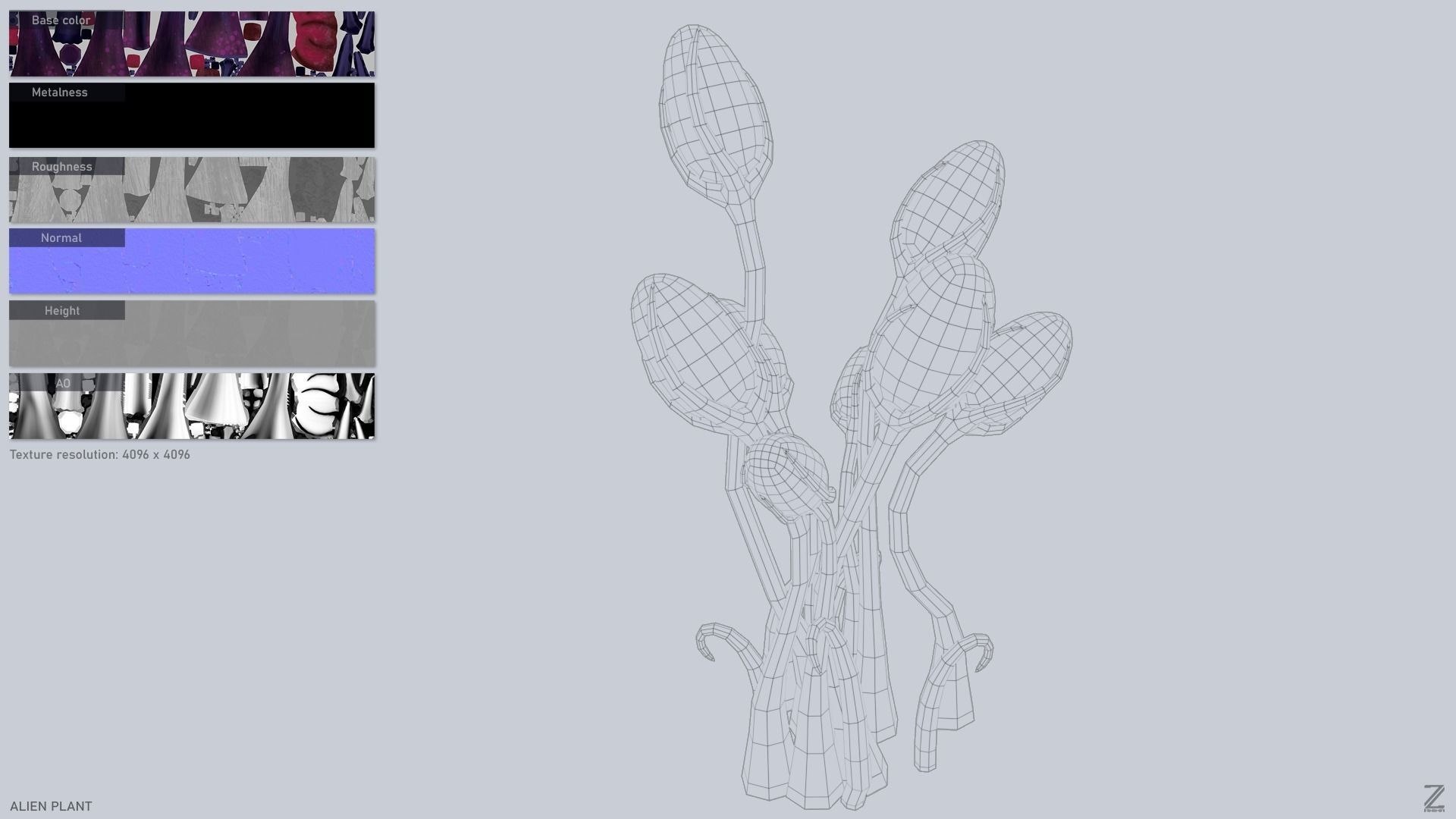 Alien Plant Collection 3D Model - TurboSquid 2234311