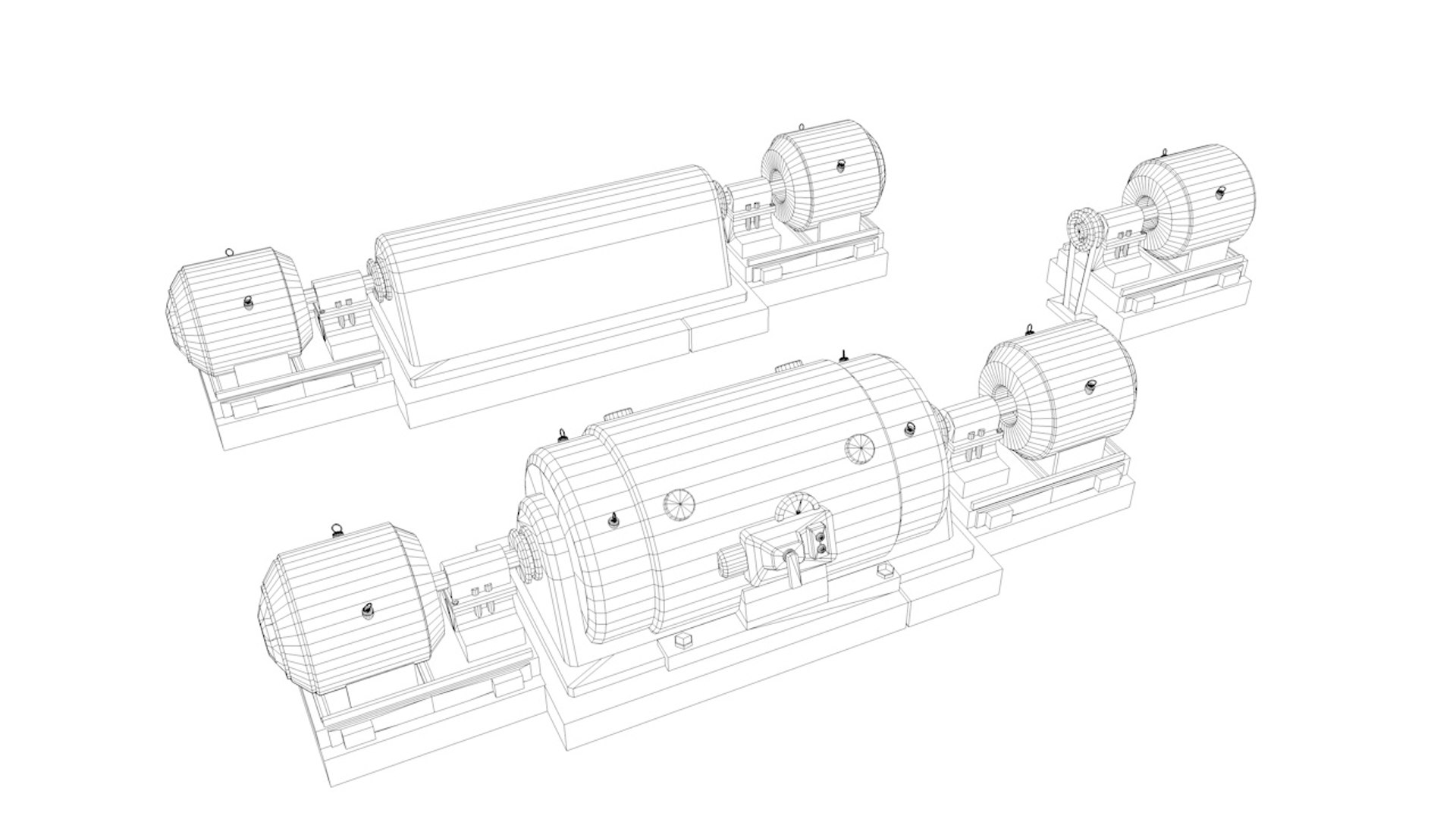 Diesel Generator Engine Model - TurboSquid 1429925