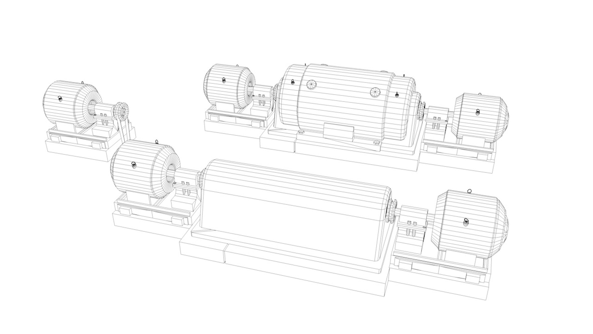 Diesel Generator Engine Model - TurboSquid 1429925