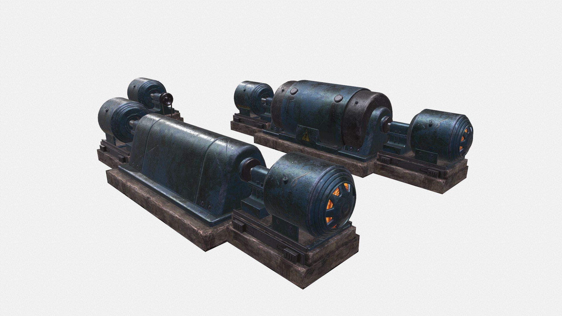Diesel Generator Engine Model - TurboSquid 1429925