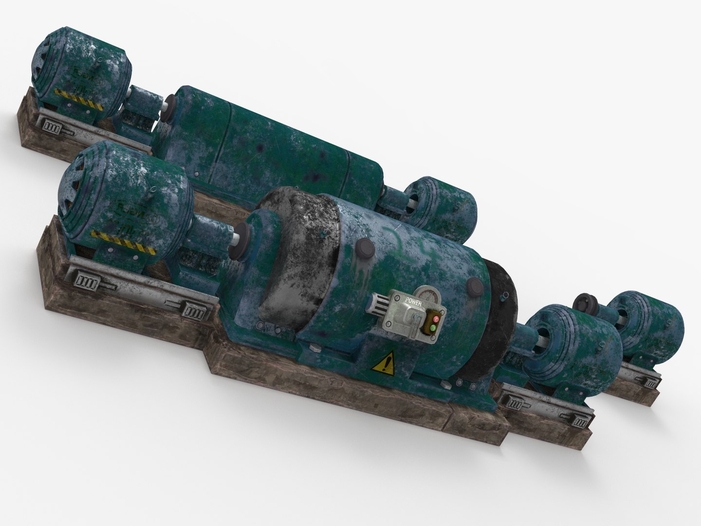 Diesel generator engine model - TurboSquid 1429925