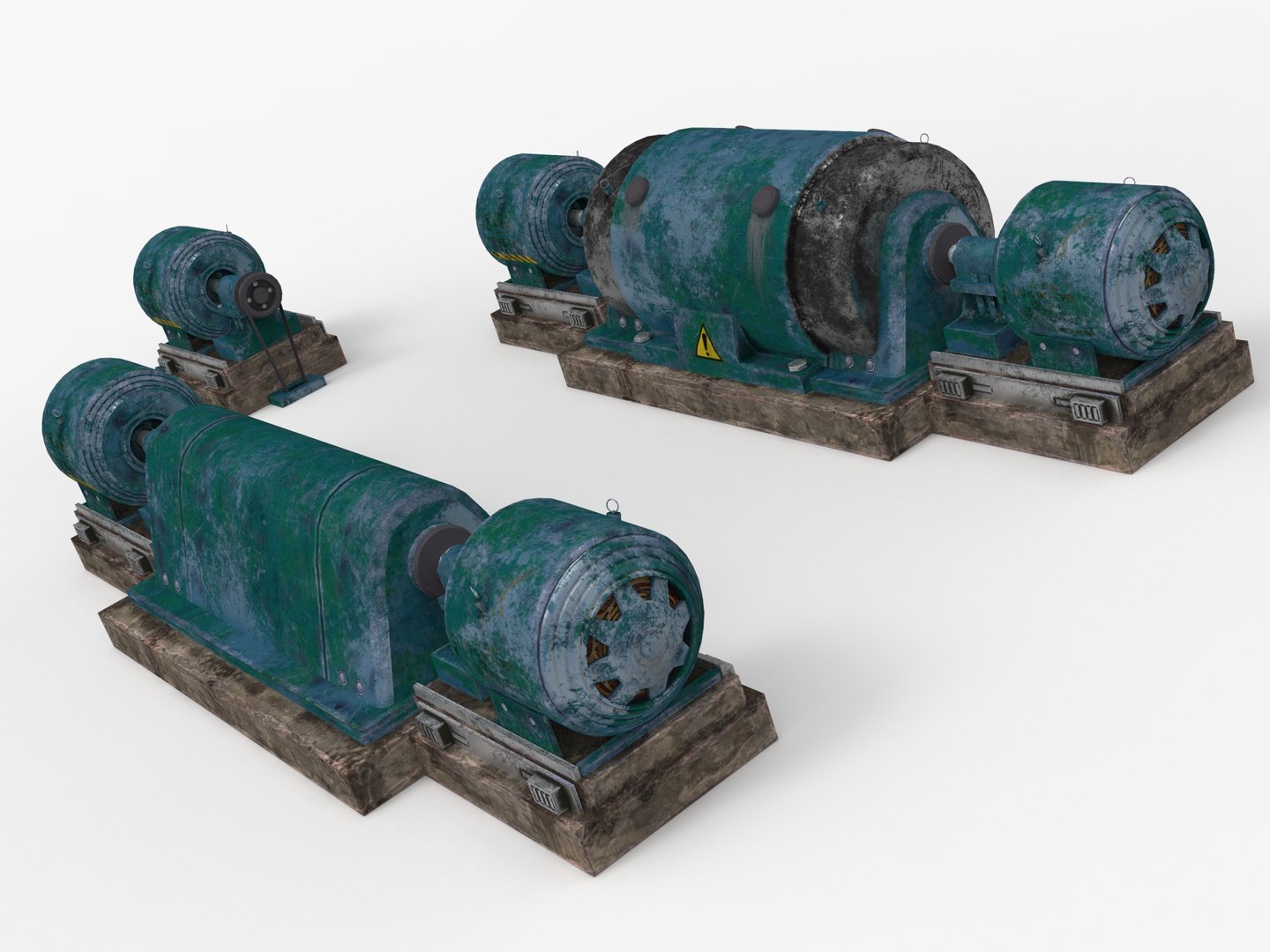 Diesel Generator Engine Model - TurboSquid 1429925