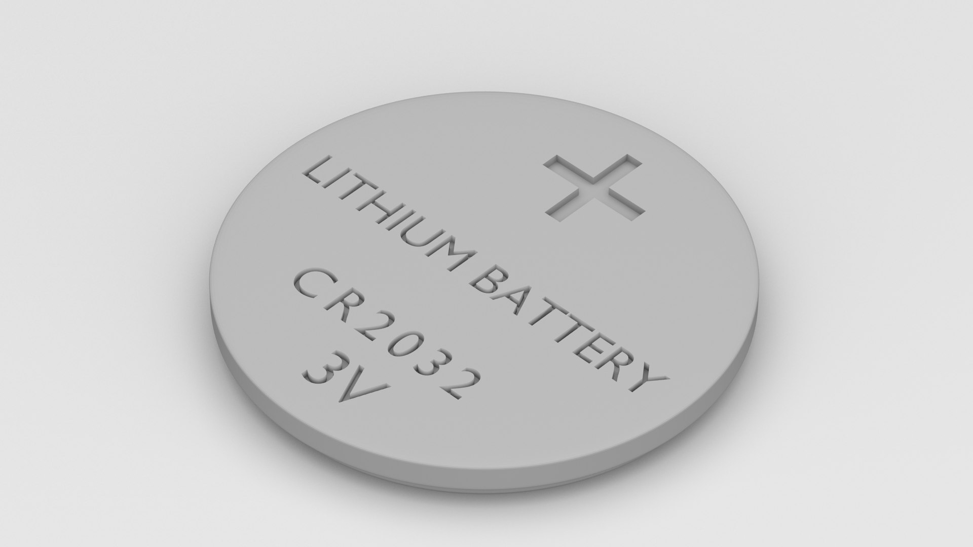 Battery - Coin Cell 3D Model - TurboSquid 1428229