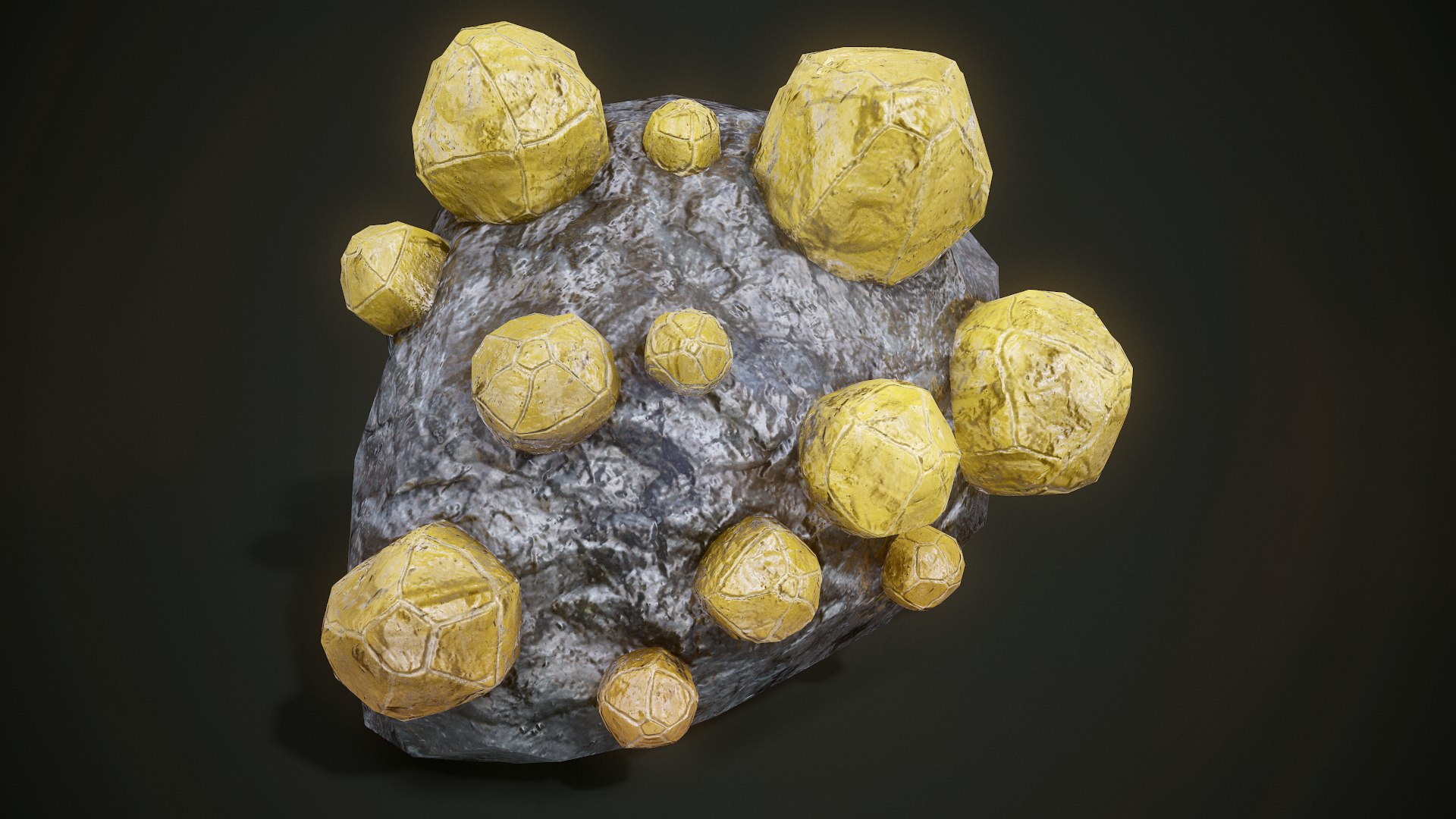 Realistic Crystal Ore 3D Model - TurboSquid 1443313
