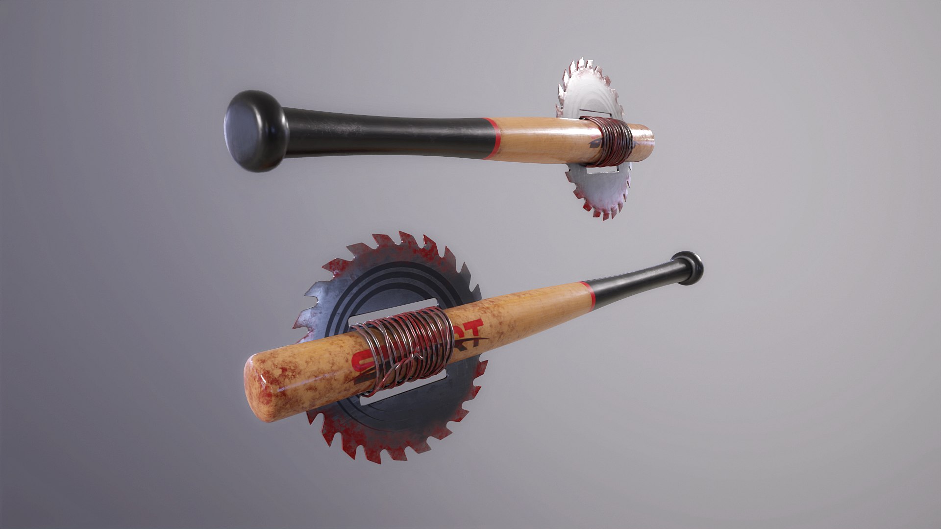 Baseball Bat With Saw 3D Model - TurboSquid 1814104