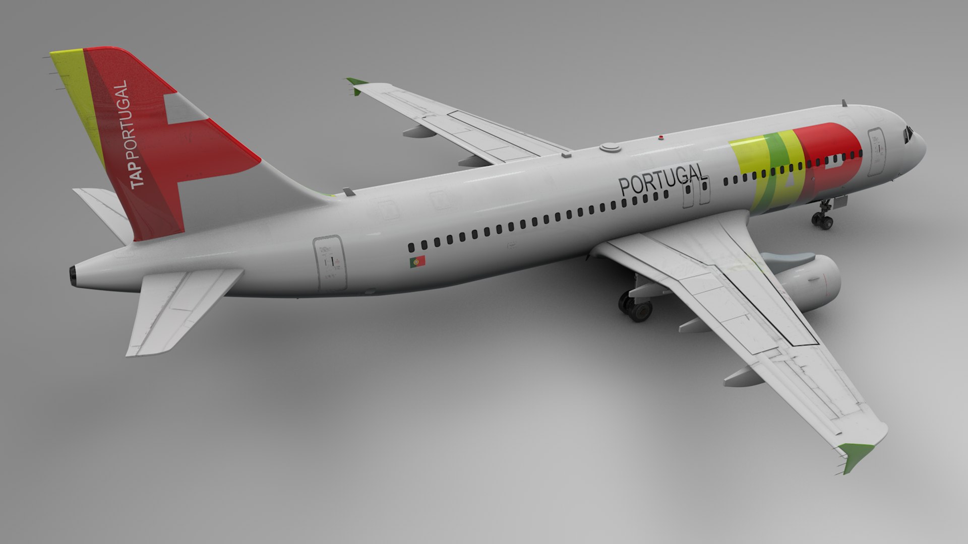 Tap airbus a320 l500 3D model - TurboSquid 1486527