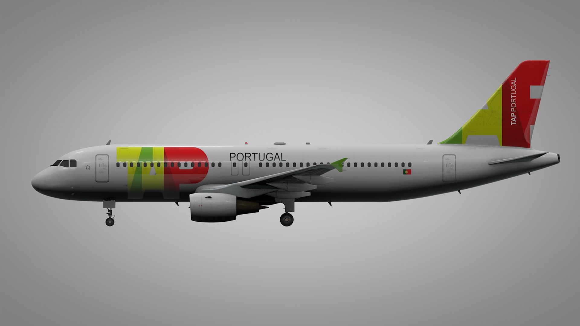 Tap airbus a320 l500 3D model - TurboSquid 1486527