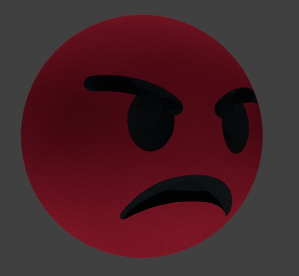 modelo 3d Emoji enojado - TurboSquid 1239198